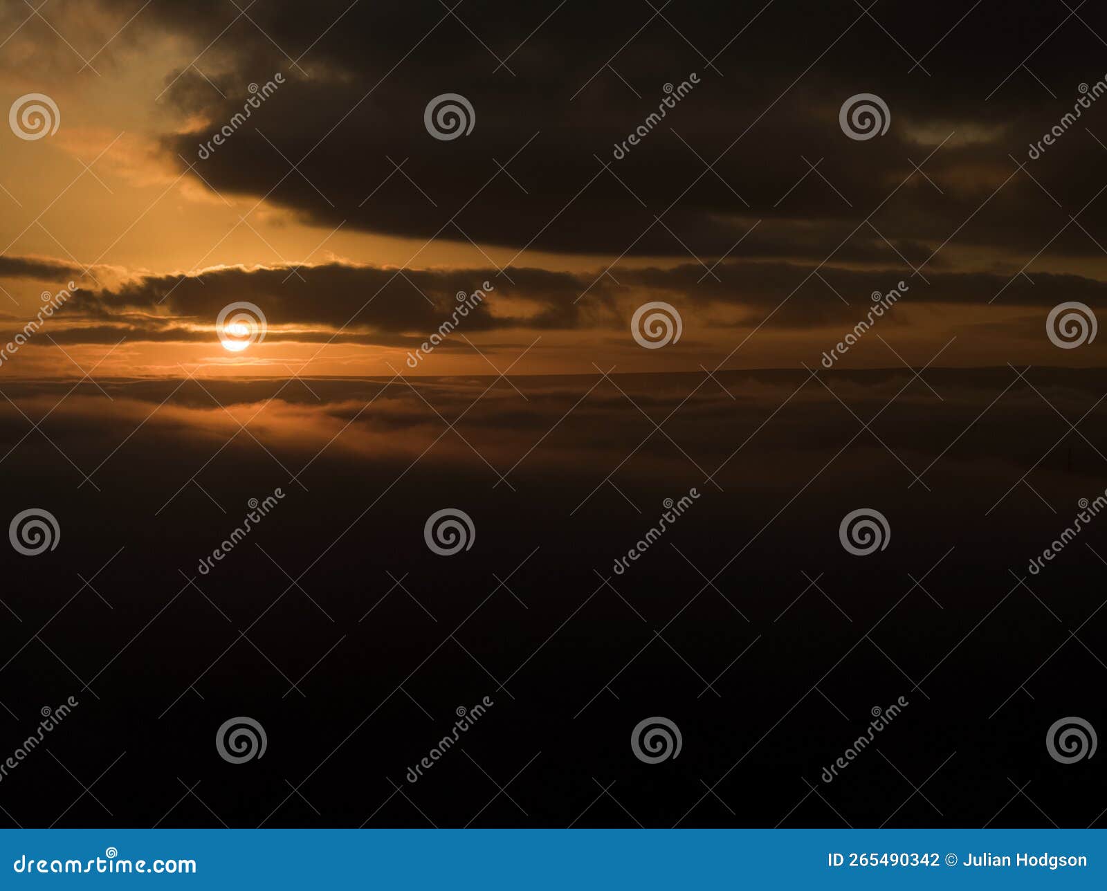 Sun Rise through Clouds stock photo. Image of atmosphere - 265490342