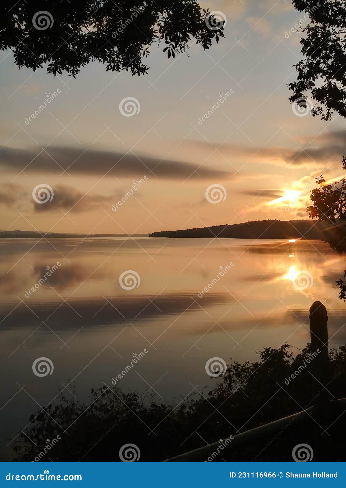 Sun Rise at the lake stock photo. Image of lake, water - 231116966