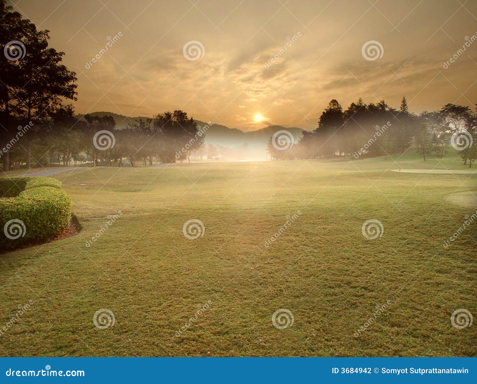 Sun rise landscape stock photo. Image of park, thailand - 3684942