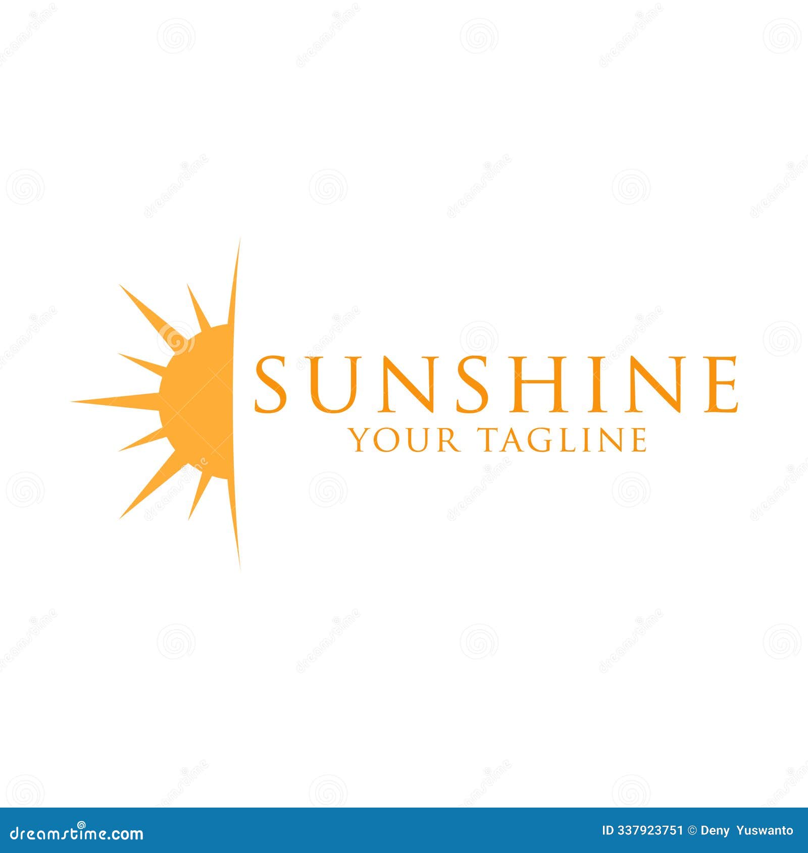Sun Rise Logo Vector Design Template Stock Illustration - Illustration ...