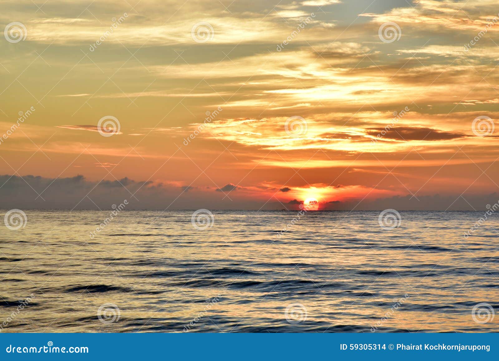 Sun rise in the morning stock photo. Image of beach, summer - 59305314