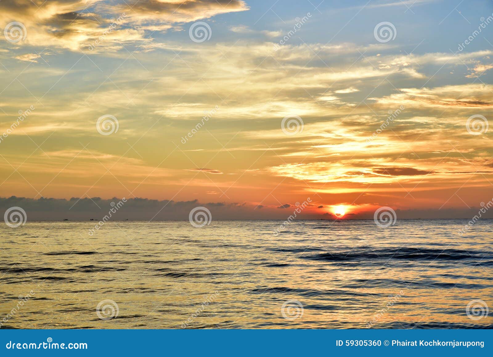 Sun rise in the morning stock photo. Image of wave, island - 59305360