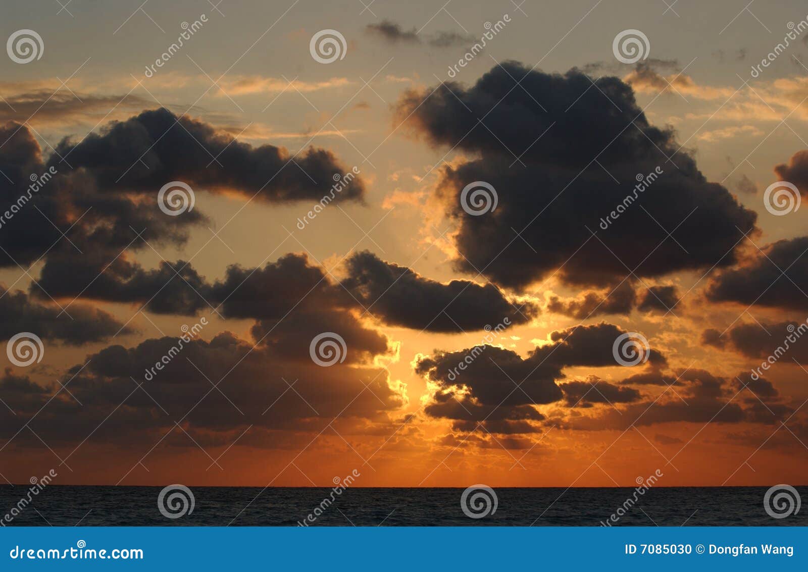 Sun rise over clouds stock photo. Image of summer, cloud - 7085030