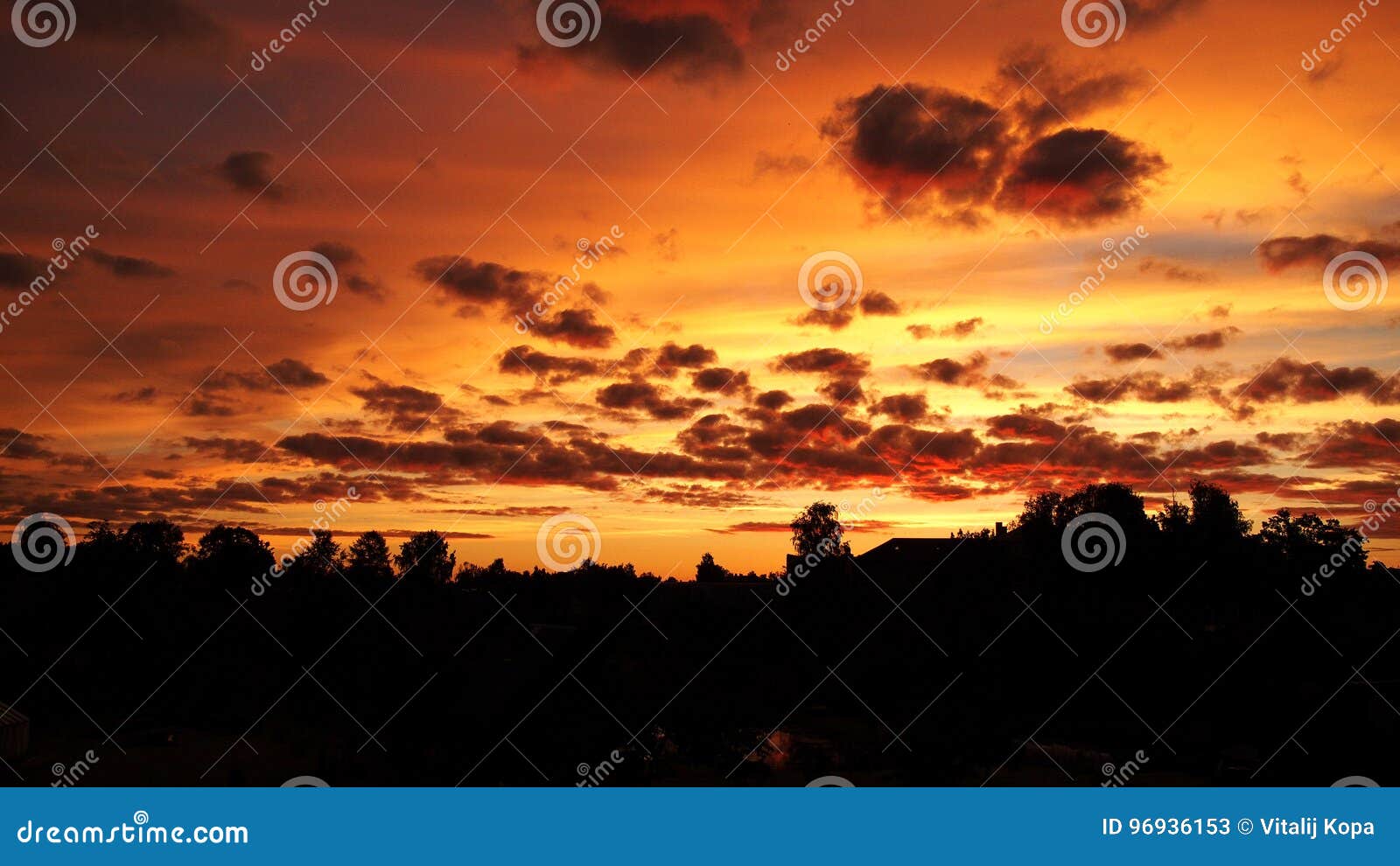 Sun Rise Summer Solstice Magic Clouds Stock Image - Image of clouds ...