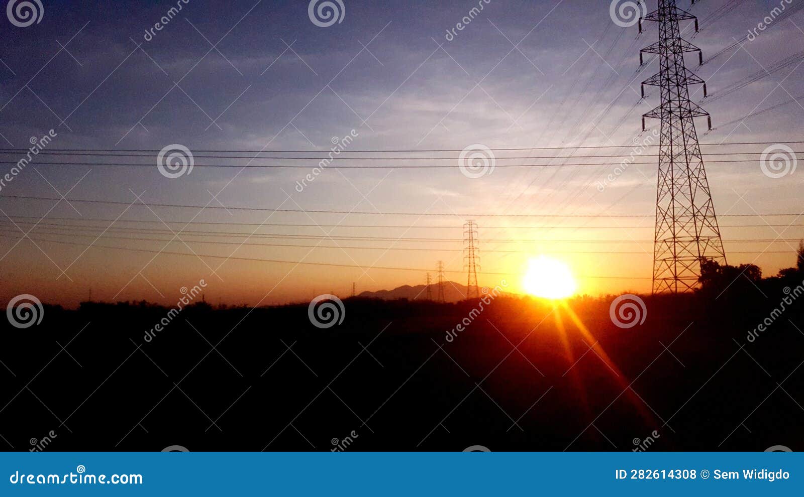 Sun Rise in Sunny Weather Morning Stock Photo - Image of sunny, beauty ...