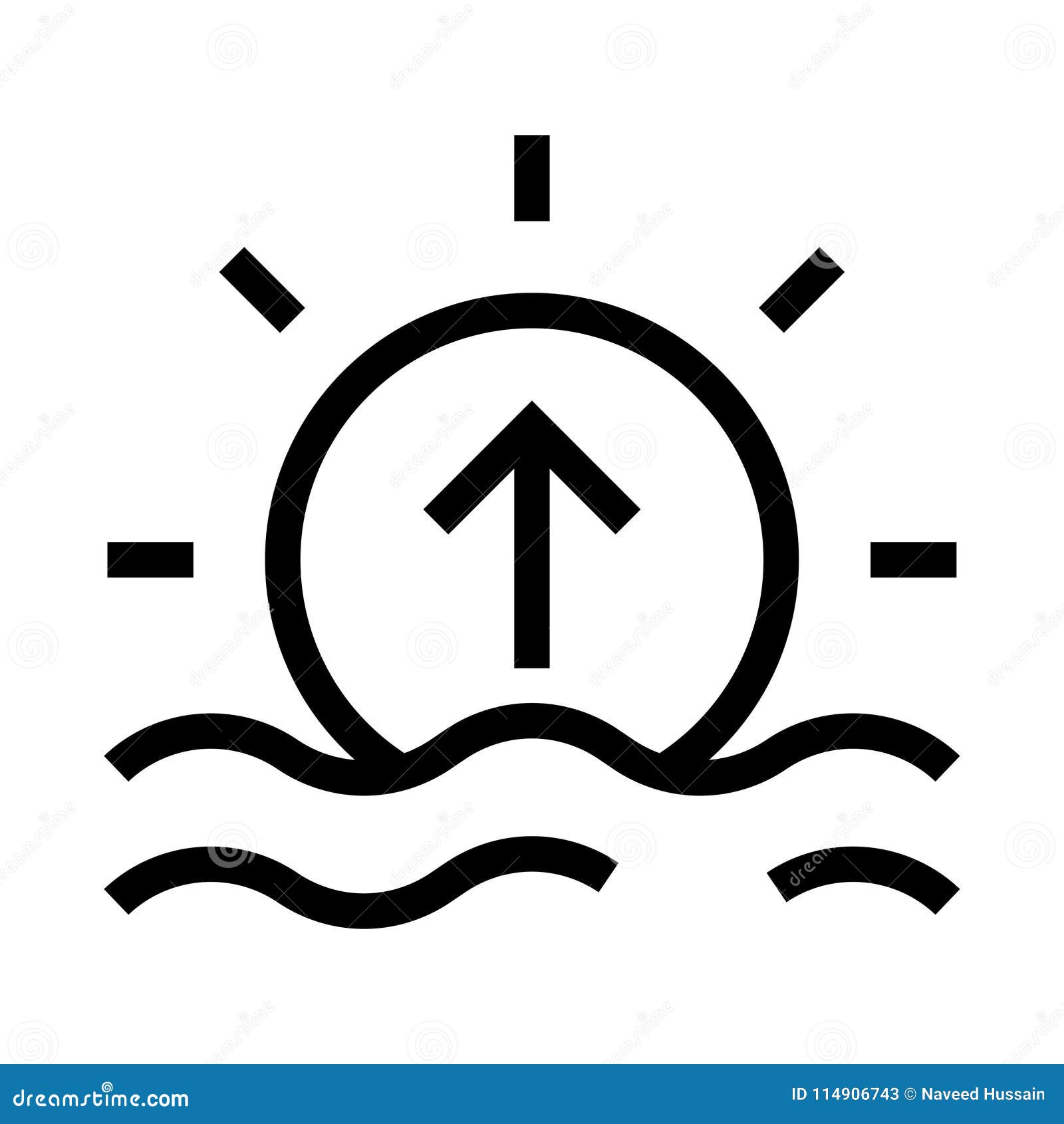 Rise Vector Icon On White Background. Flat Vector Rise Icon Symbol Sign ...