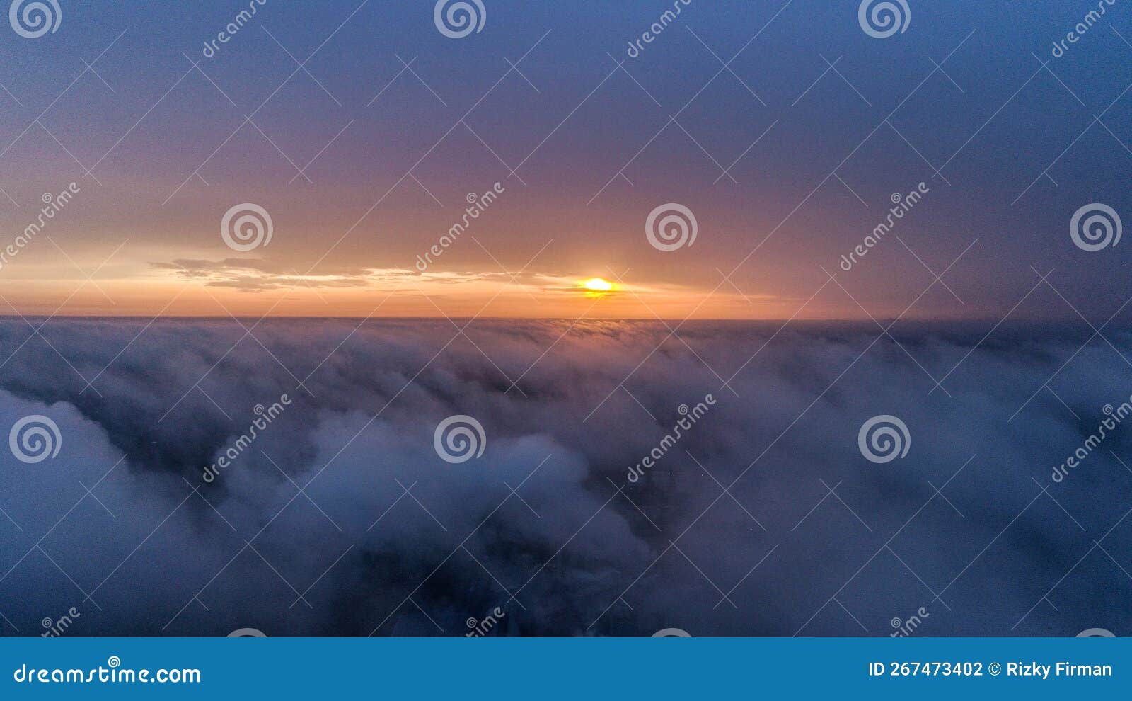 The Sun Rises from Above the Clouds Stock Photo - Image of rises ...