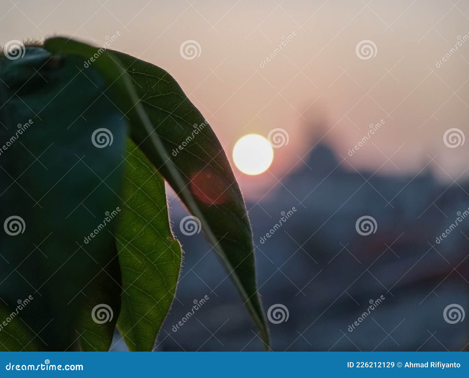 The Sun Rises from the East and Usually Sets in the West Stock Image ...