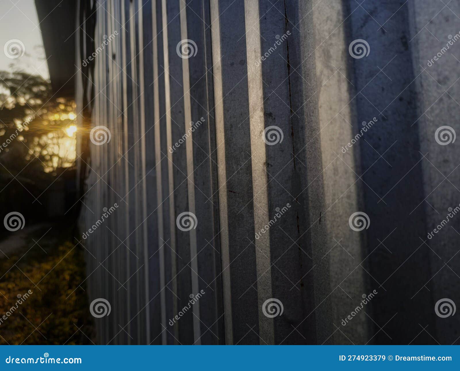 The Sun Rises from the Other Side of the Wall Stock Image - Image of ...