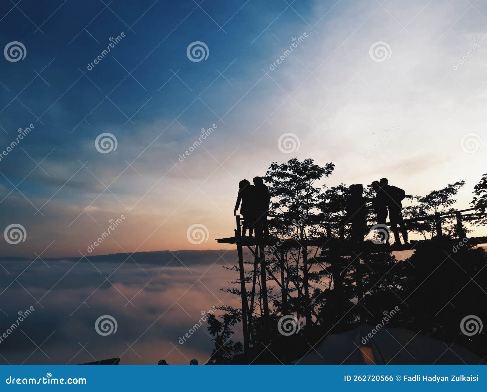 The Sun Rises on Pamoyanan Hill that Creates a Beautiful Shadow Stock ...