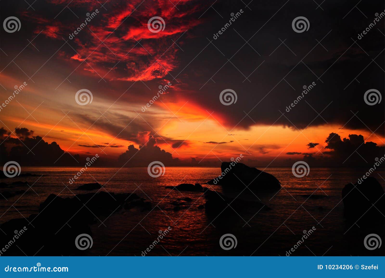 Sun rising stock photo. Image of coastline, dawn, beauty - 10234206