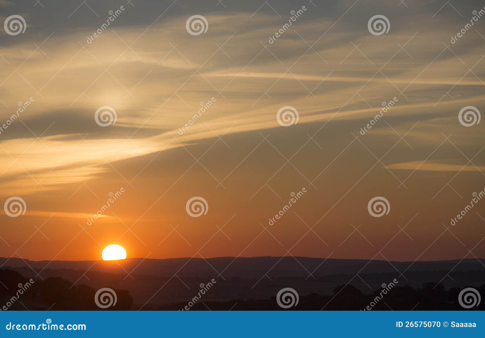 Sun rising stock photo. Image of beautiful, gold, nature - 26575070