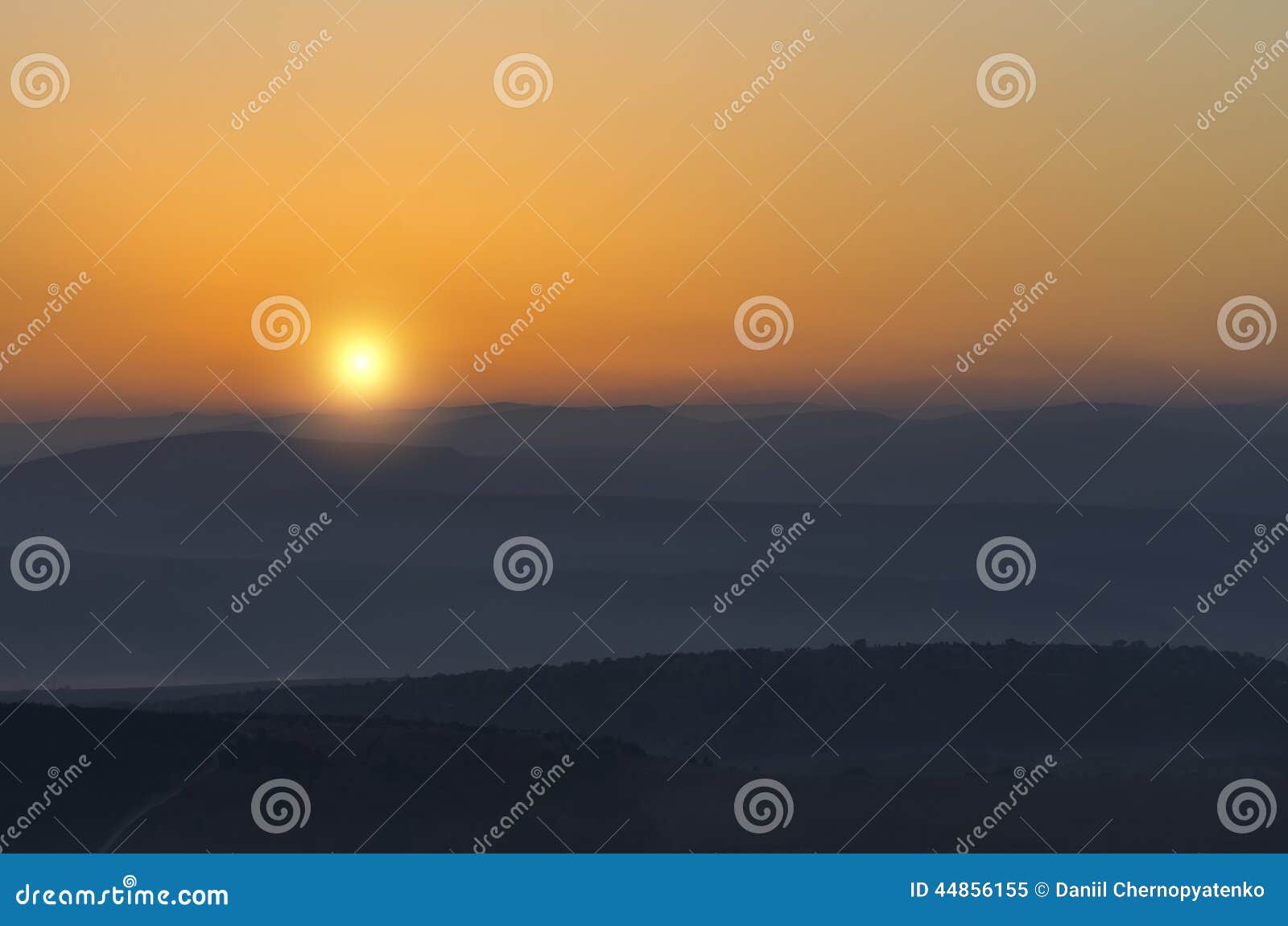 Sun Rising Above the Mountains Stock Image - Image of flower, land ...