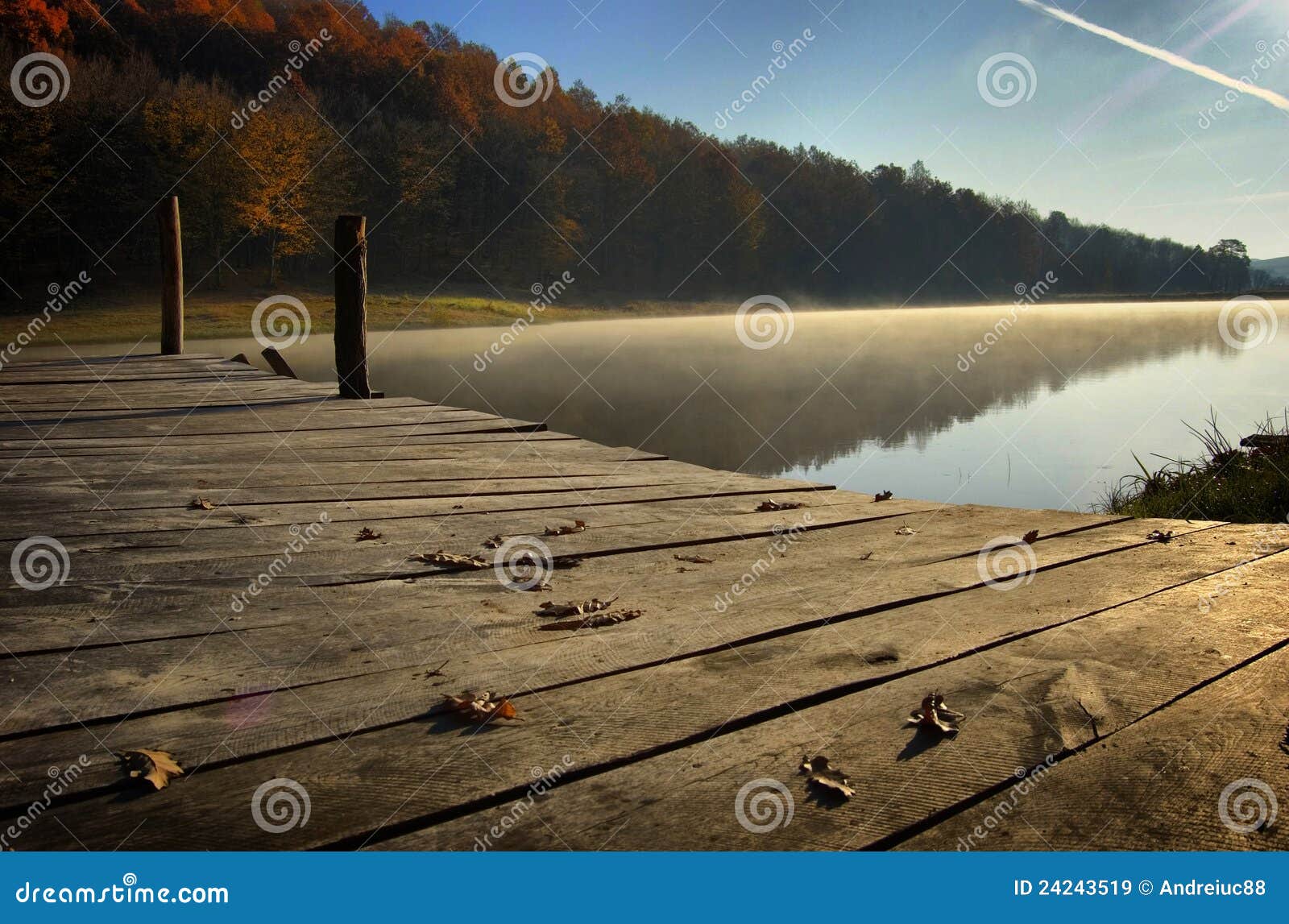 Sun Rising at a Beautiful Lake Stock Image - Image of environment ...