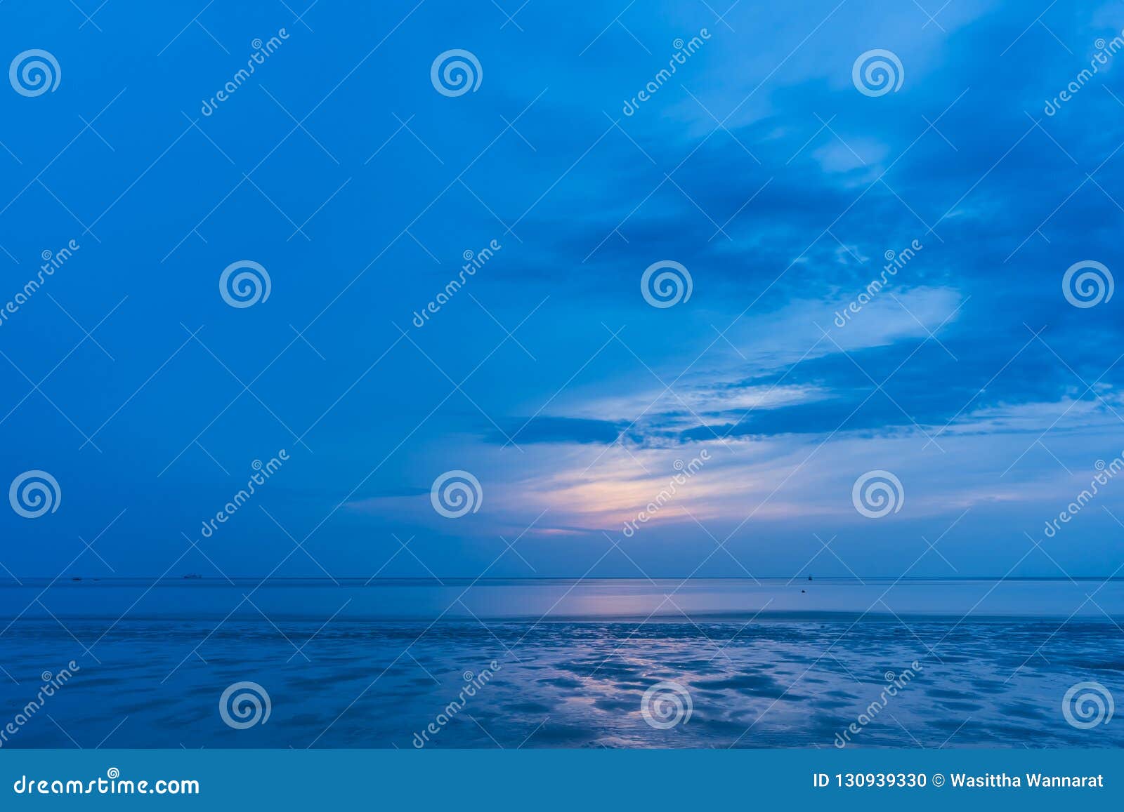 The Sun is Rising with Blue Sky Stock Photo - Image of yellow, rising ...