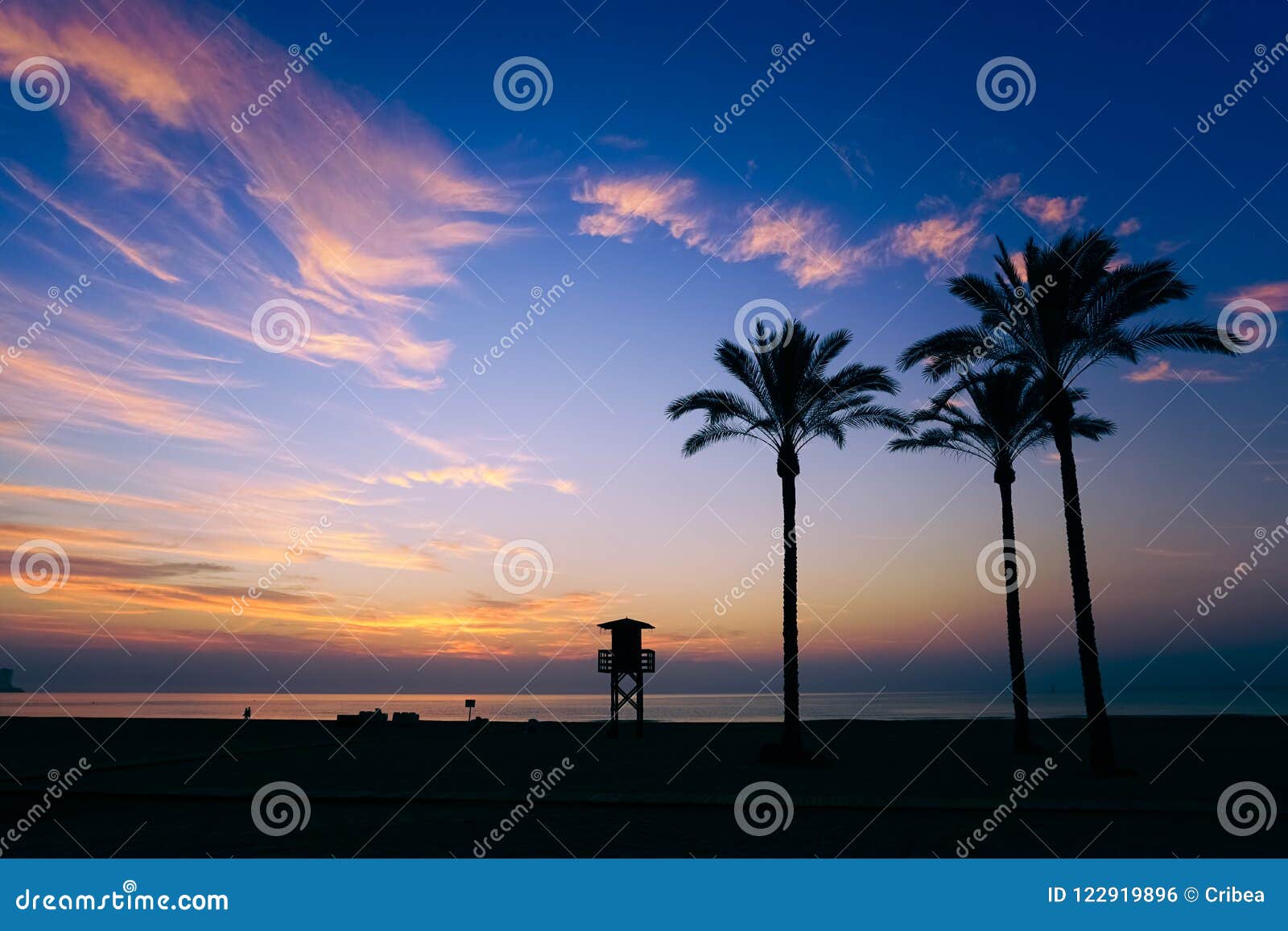 The Sun Rising Over the Horizon Stock Photo - Image of phases, moon ...