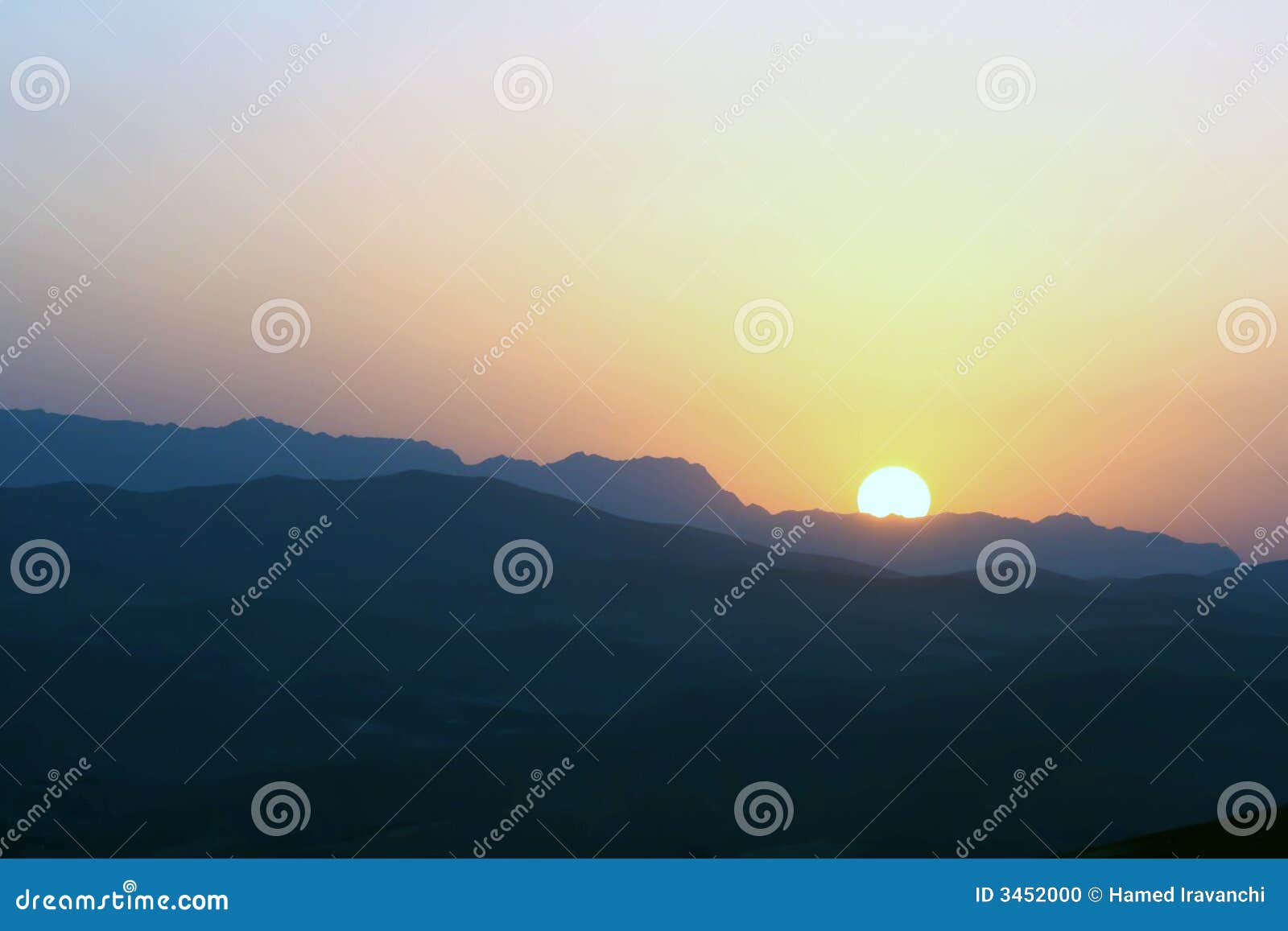 Sun Rising Over the Mountains Stock Photo - Image of scenic, dawn: 3452000