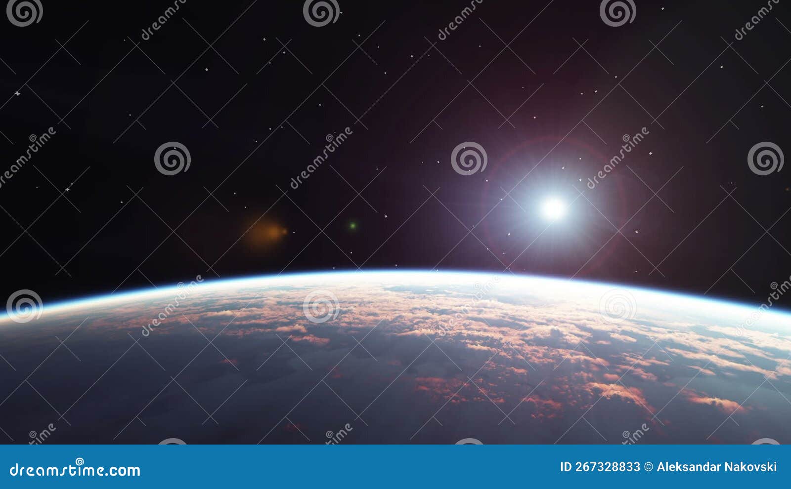 The Sun Rising Over Planet Earth Stock Video - Video of cosmos, star ...