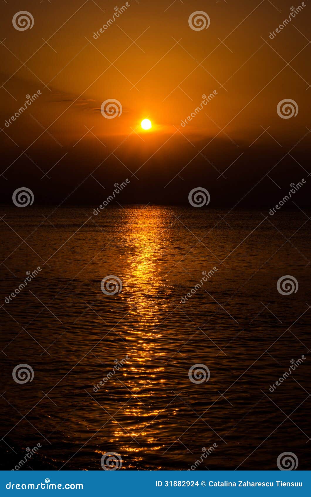 Sun rising stock photo. Image of clouds, seaside, rays - 31882924