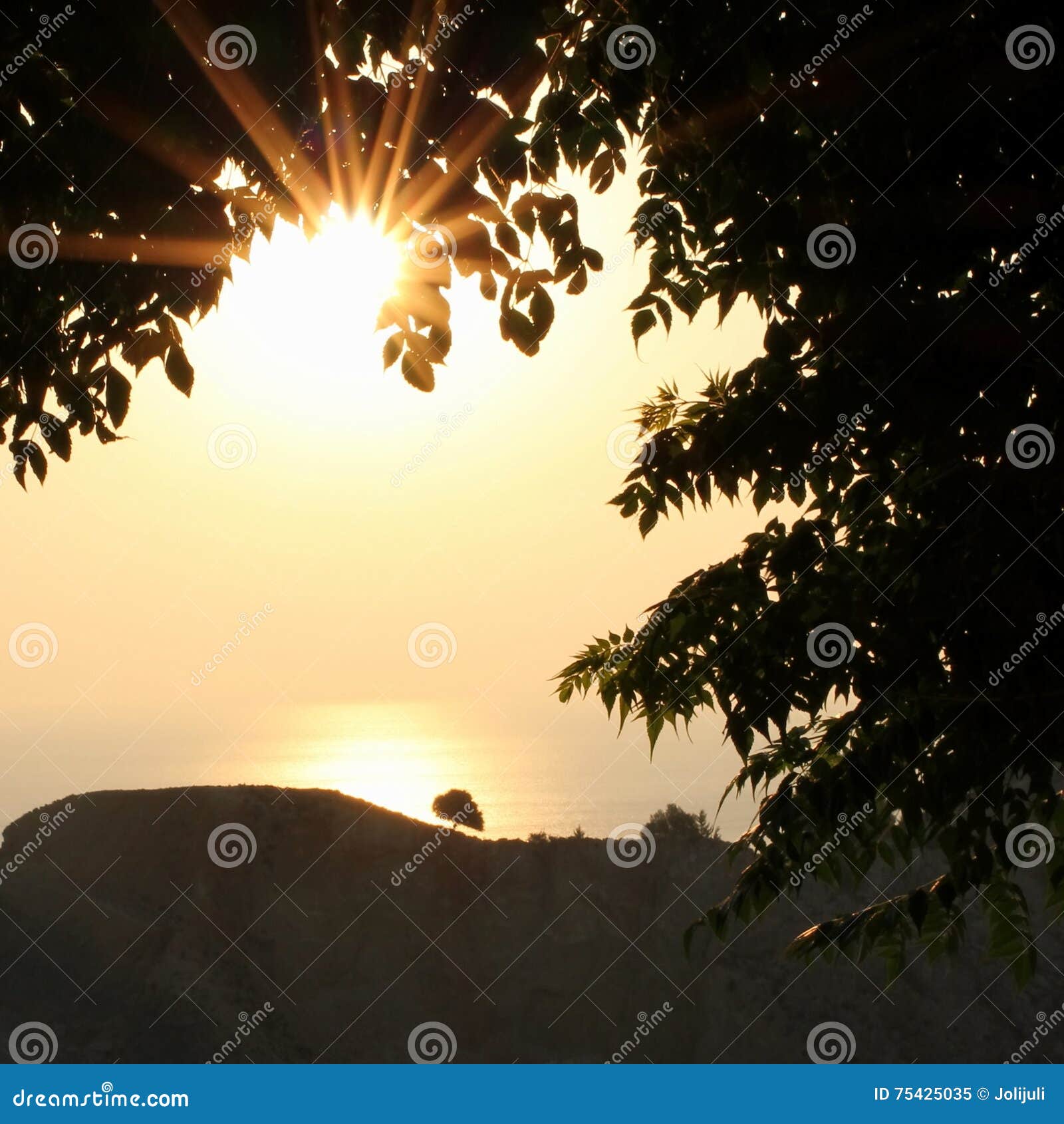 Sun rising stock image. Image of morning, view, observe - 75425035