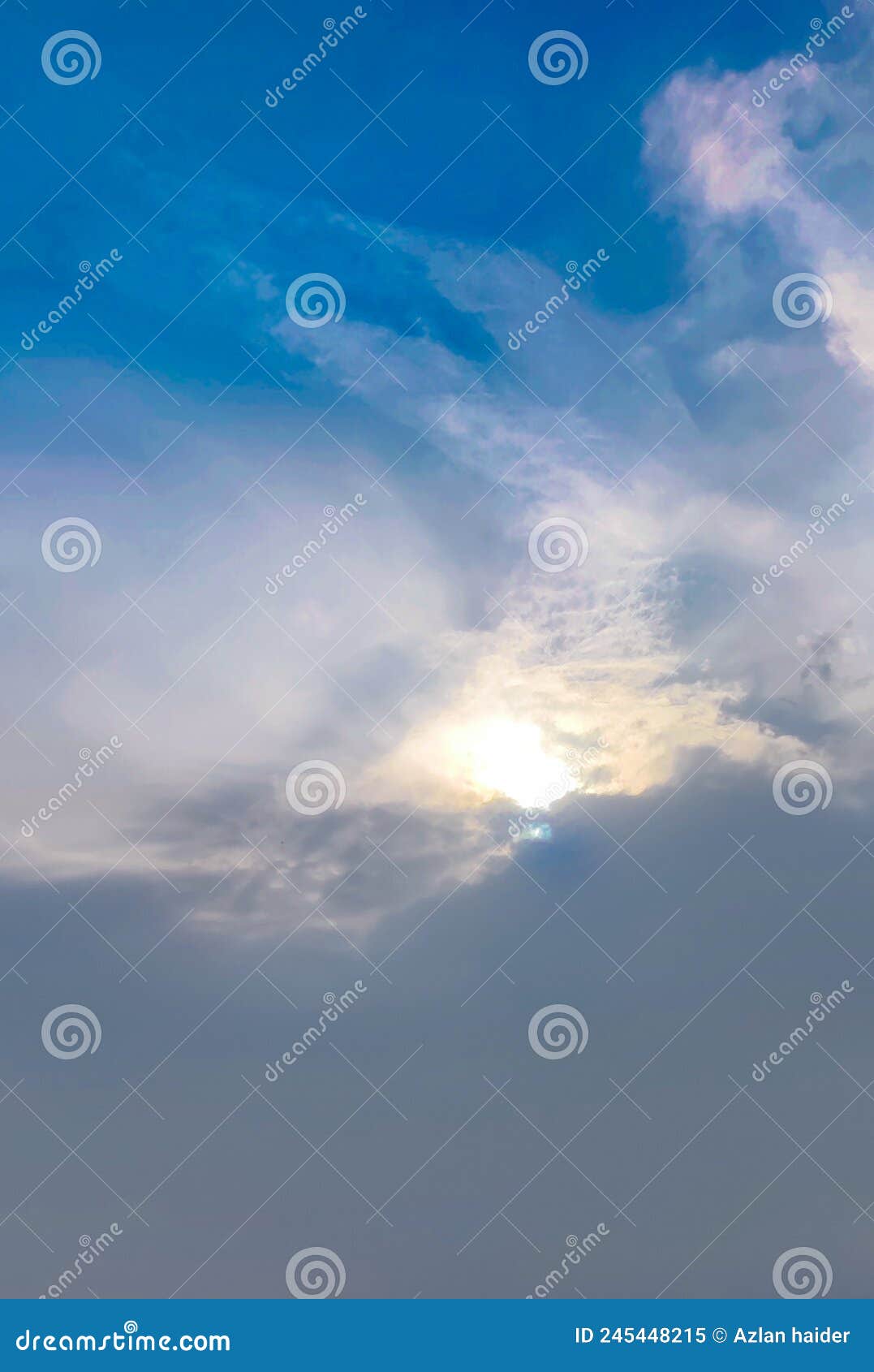 Sun Rising from the Sky in the Clouds Stock Image - Image of clouds ...