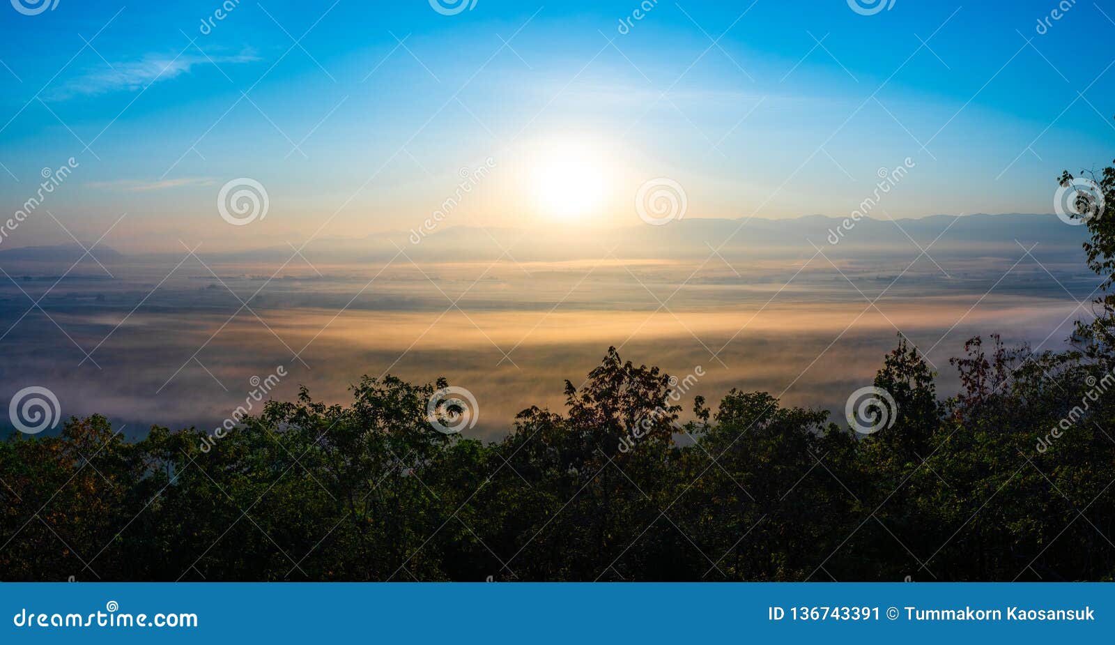 The Sun`s Image is Going Up into the Sky and is Shining in Orange ...