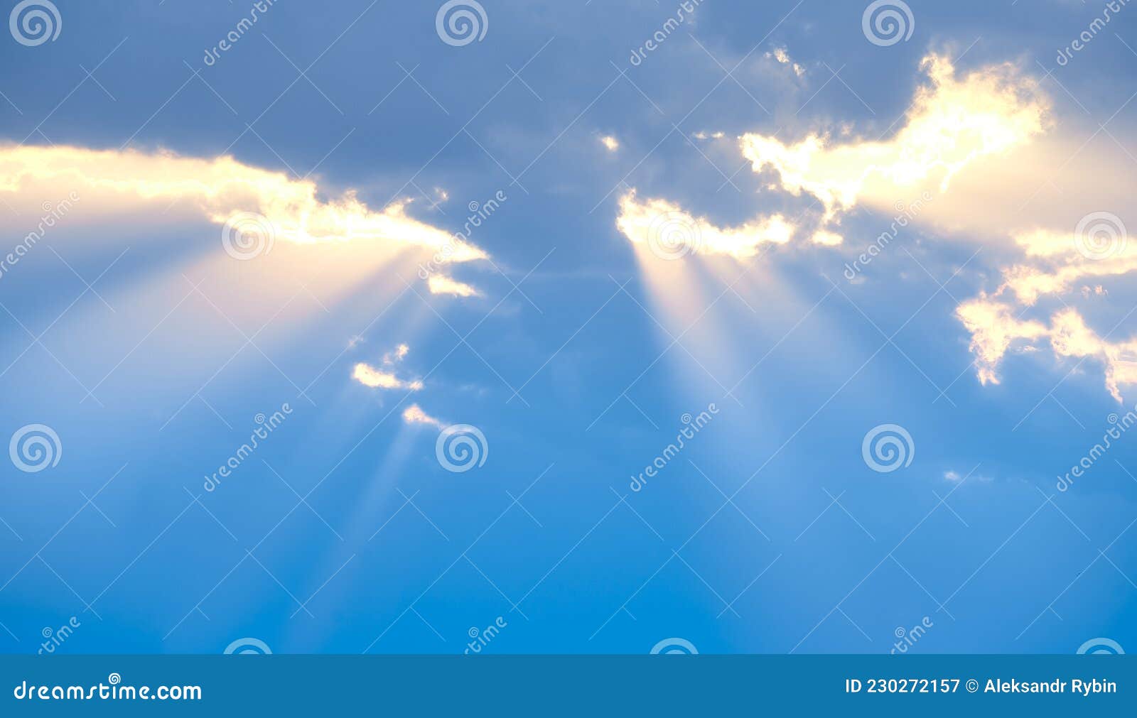 Sun Rays Through Clouds Wallpaper