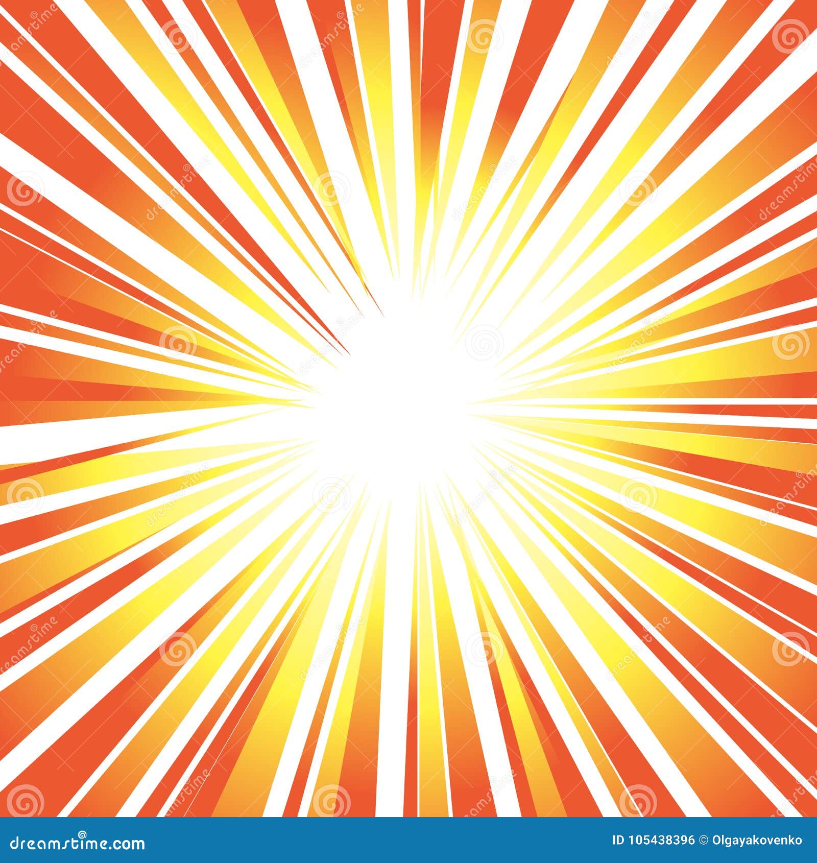 Sun`s Orange Rays or Explosion Background for Design Speed, Move Stock ...