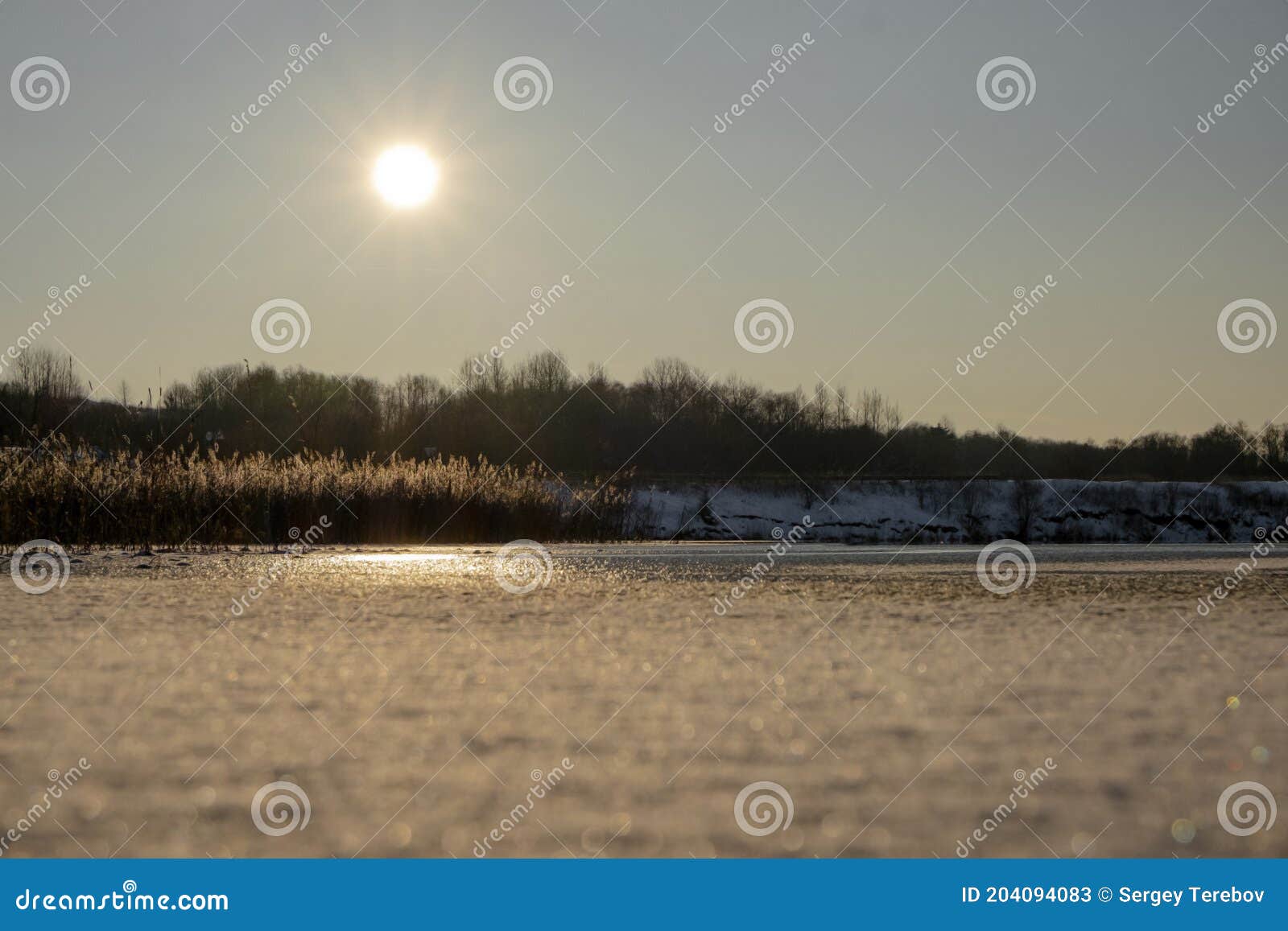 The Sun S Rays Hit on Very Thin Ice, and Magic Snowflakes Glare ...