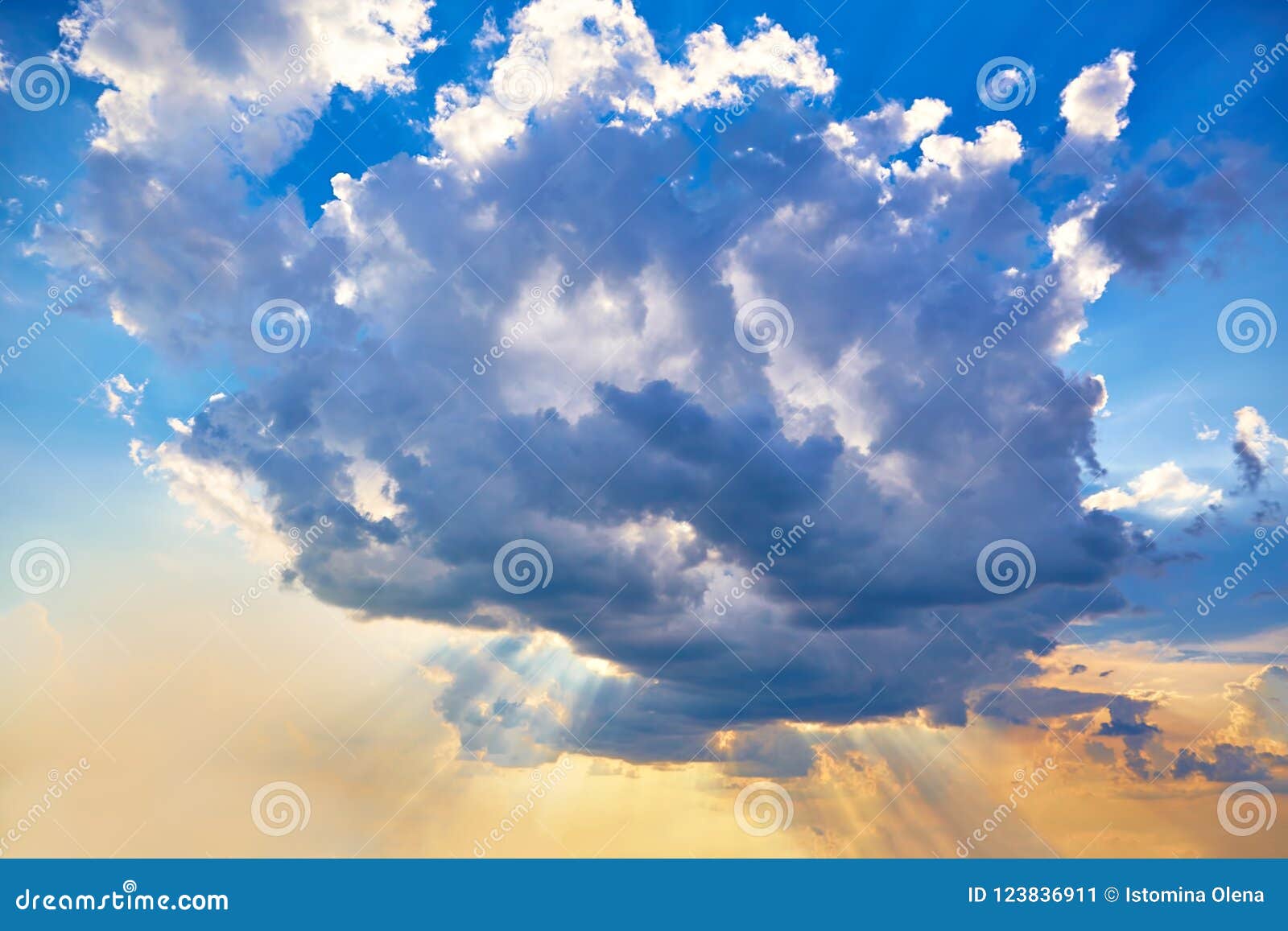 Cloud With Their Different Shades Show Various Clowdy Nature Bluish In ...