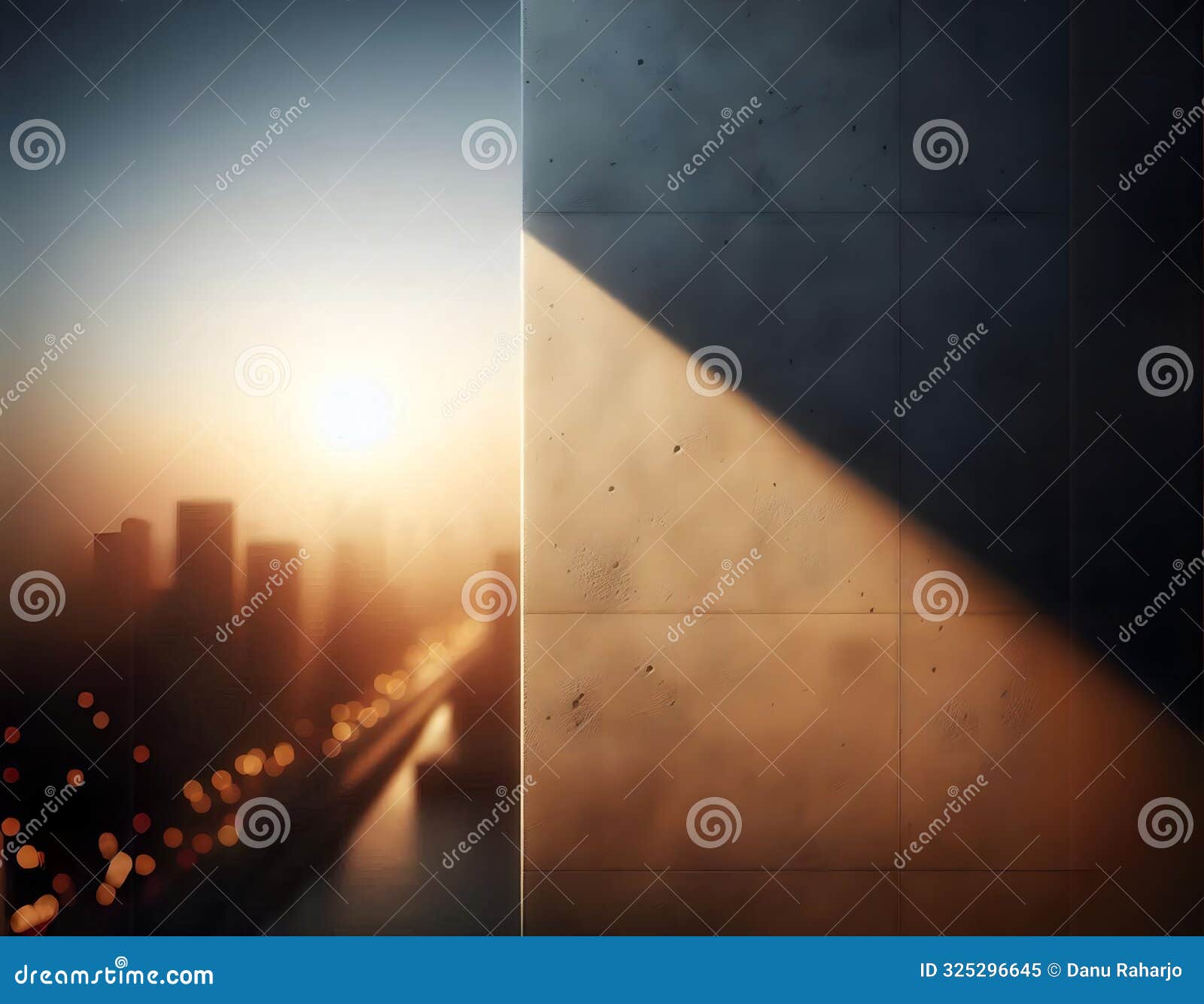 The Sun& X27;s Shadows Hit the Building Stock Illustration ...