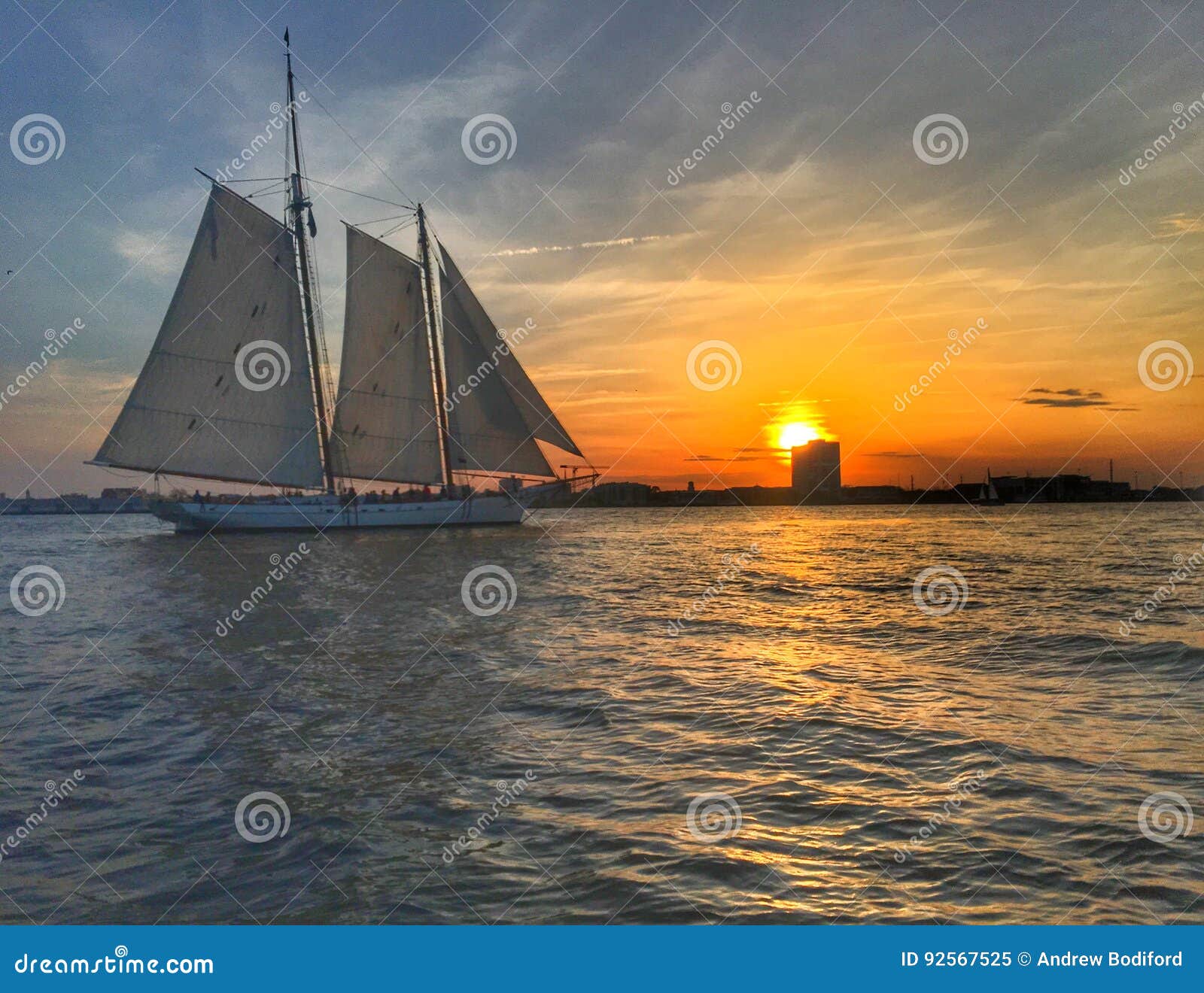 Sun Sailing stock image. Image of harbor, outdoors, light - 92567525