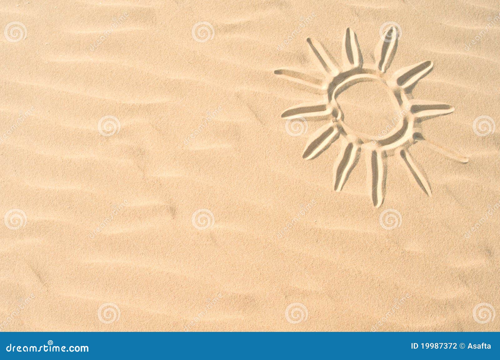 Sun on sand stock photo. Image of orange, brown, pattern - 19987372