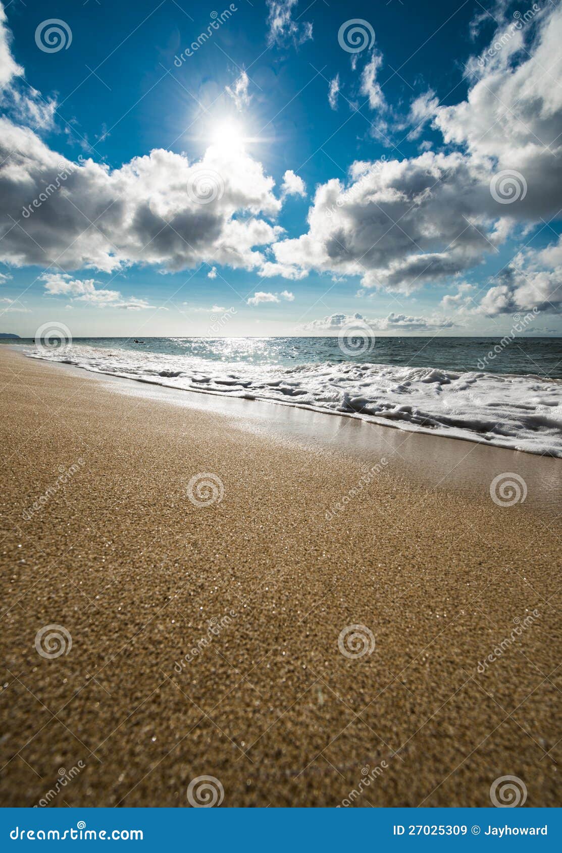 Sun, sand and ocean stock image. Image of oahu, summer - 27025309