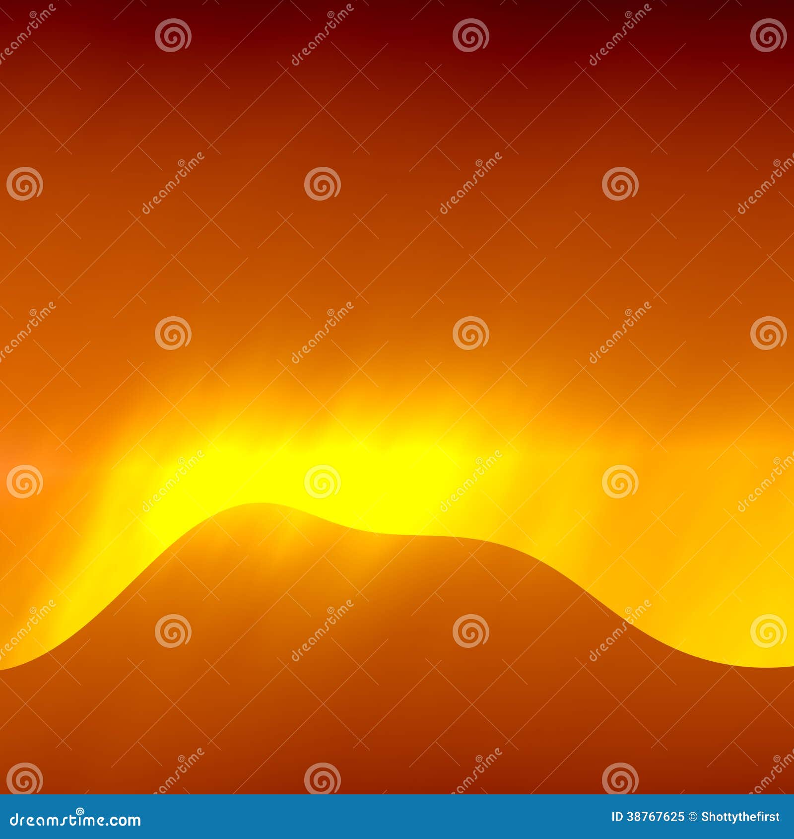 Sun after Sandstorm Abstract Illustration Stock Illustration ...