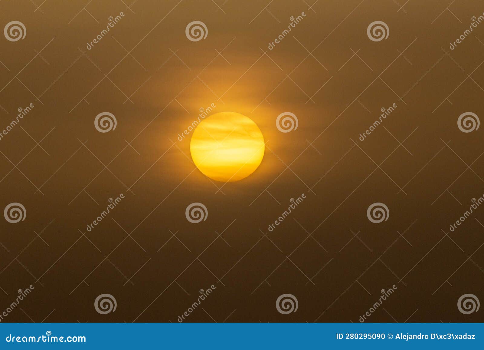 Sun in sandy sky stock photo. Image of scenery, sunlight - 280295090