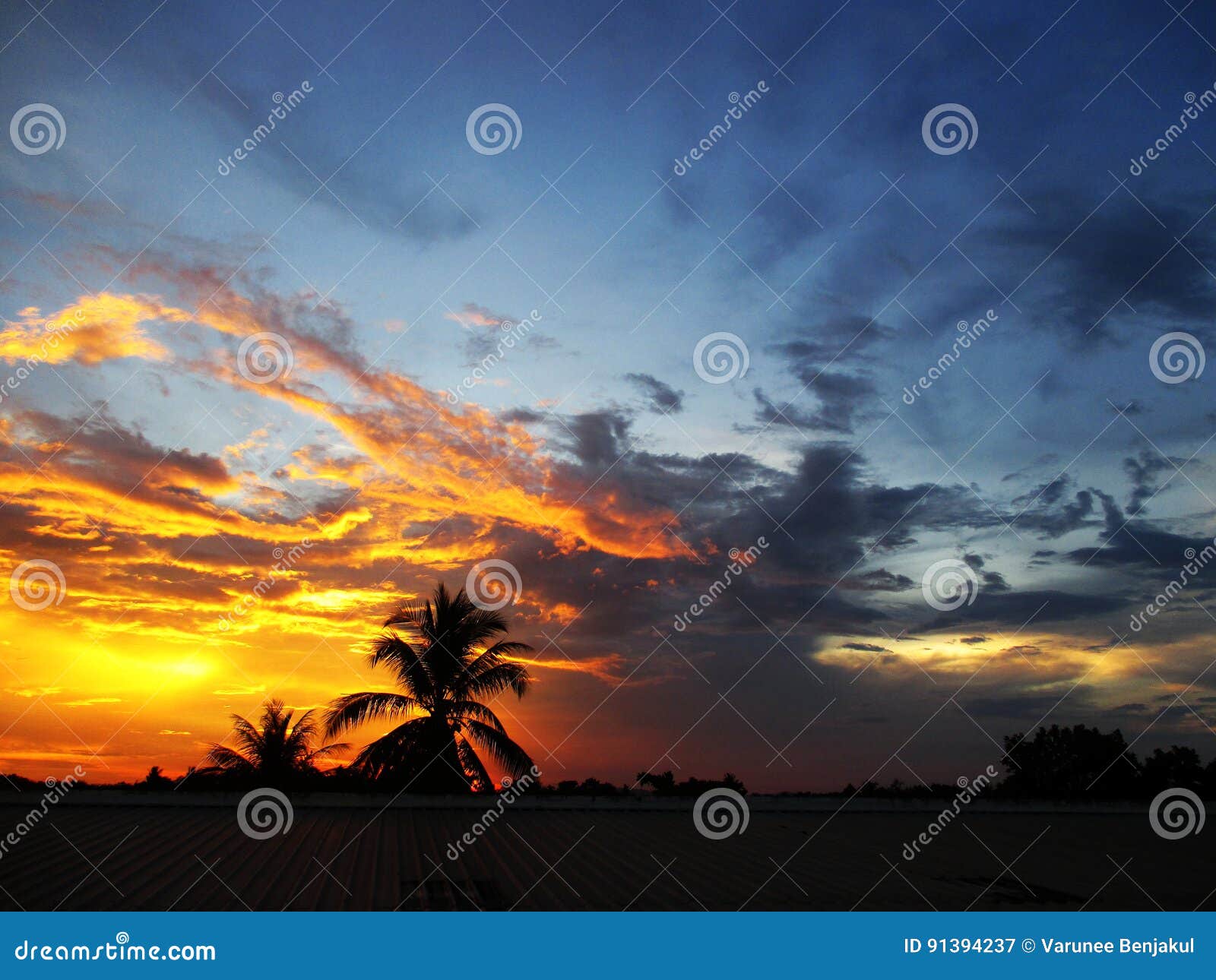 After the sun say goodbye stock image. Image of color - 91394237