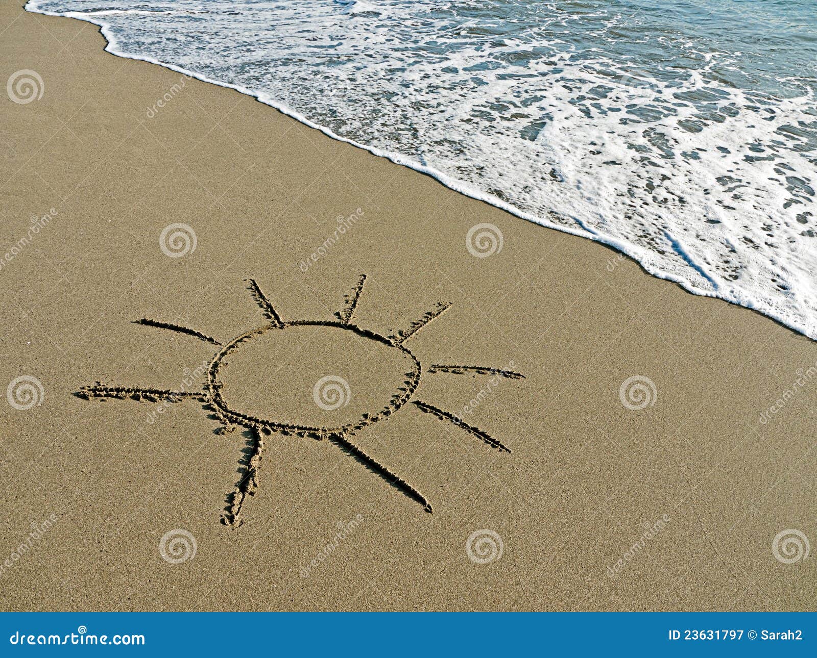 Sun, sea and sand stock image. Image of tranquil, white - 23631797