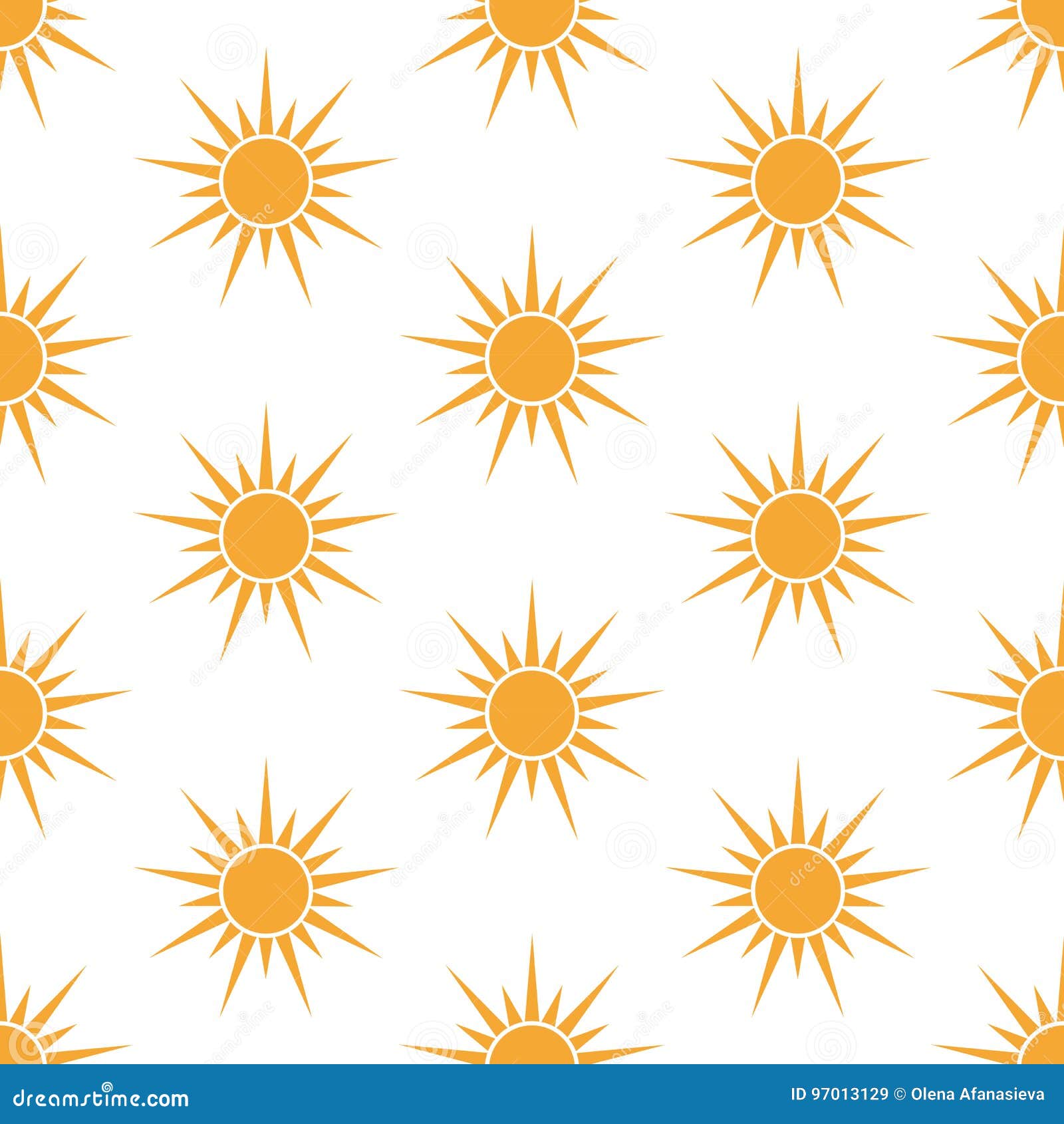 Sun. Seamless Pattern. Vector. Stock Illustration - Illustration of ...
