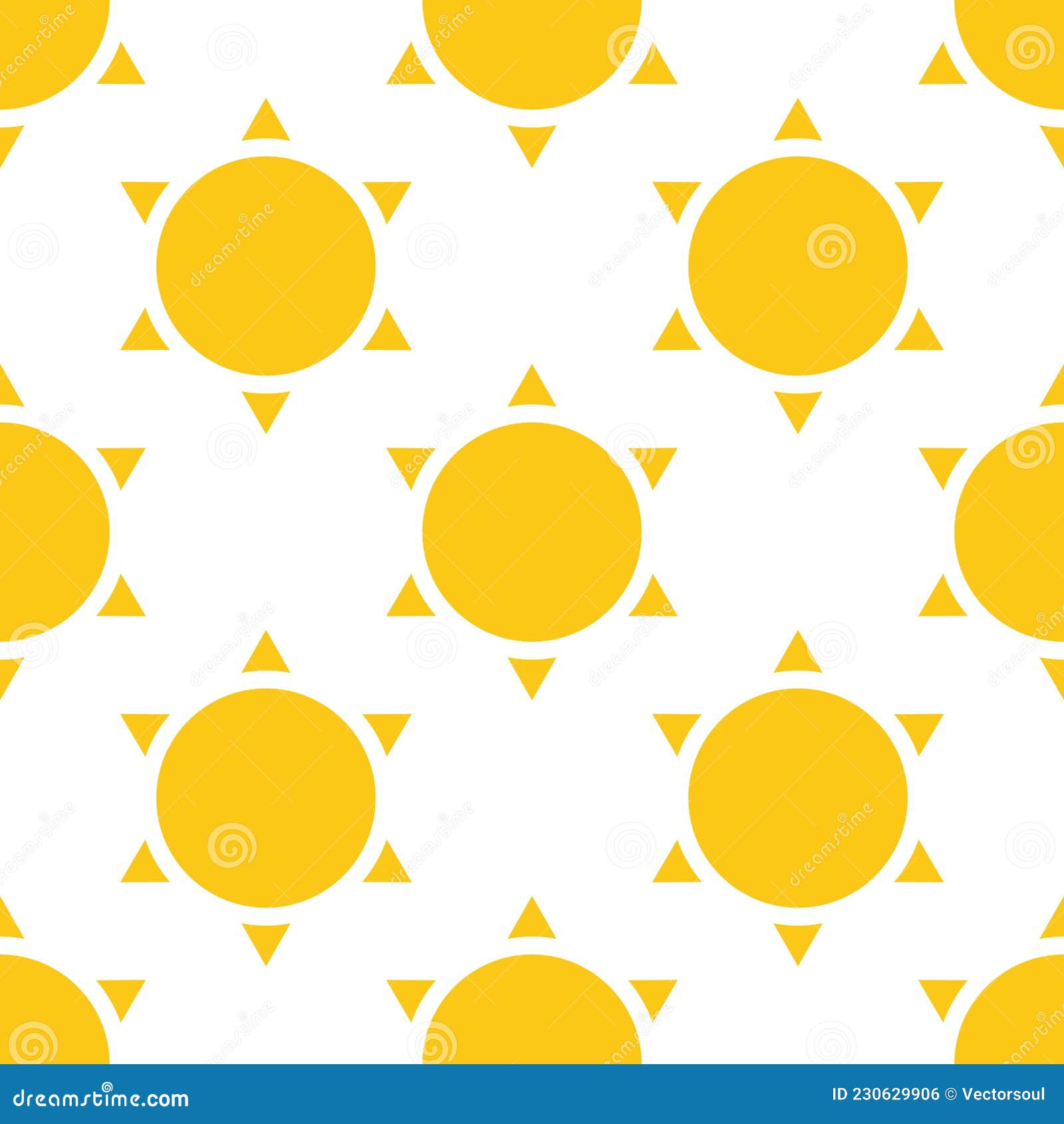 Sun Seamlessly Repeatable Pattern, Backdrop, Background Stock Vector ...