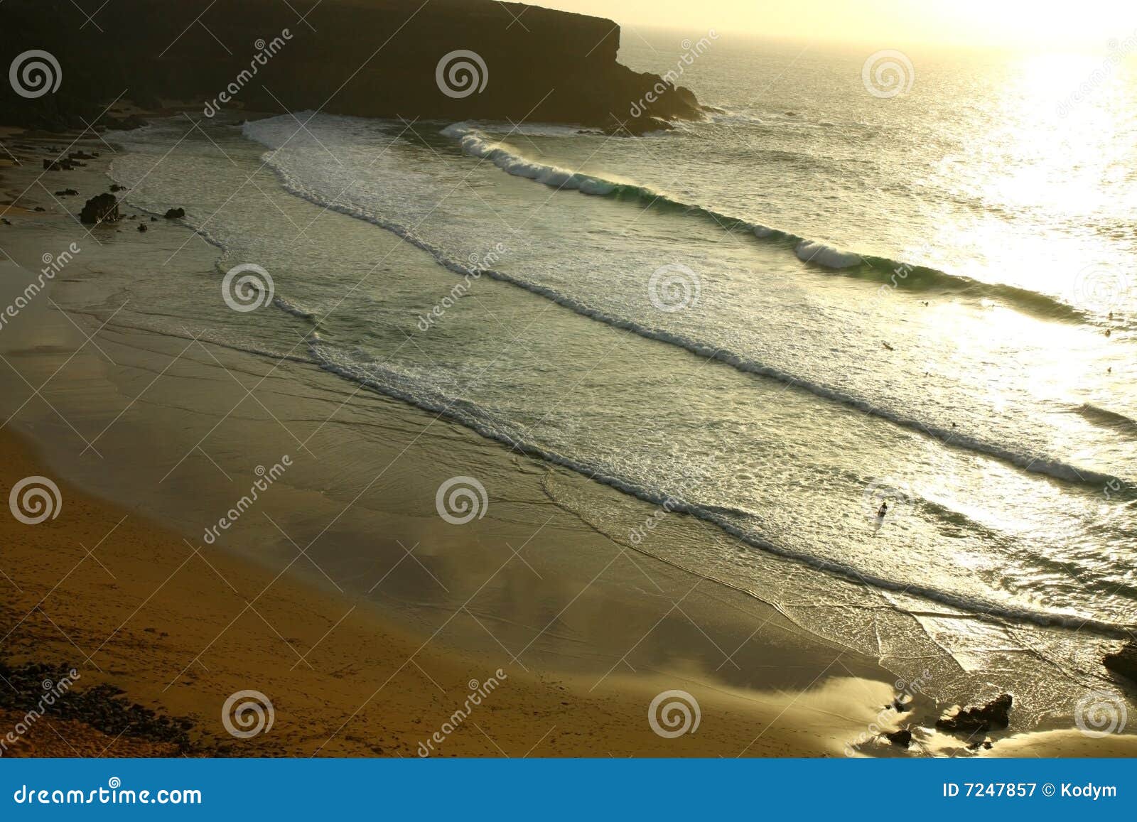Sun set upon beach stock image. Image of beautiful, ocean - 7247857