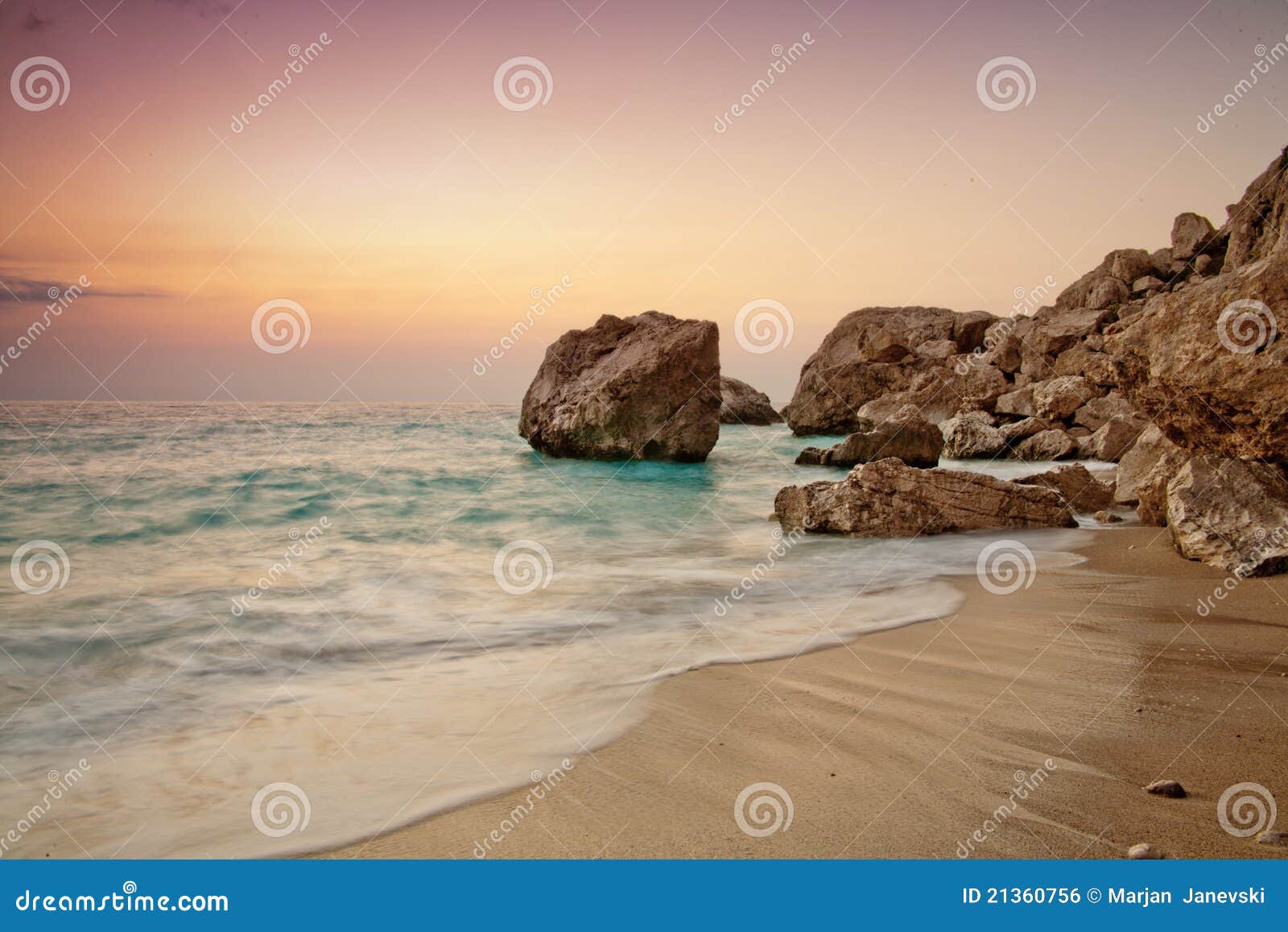 Kathisma Beach, Lefkada Island, Greece. Royalty-Free Stock Photography ...