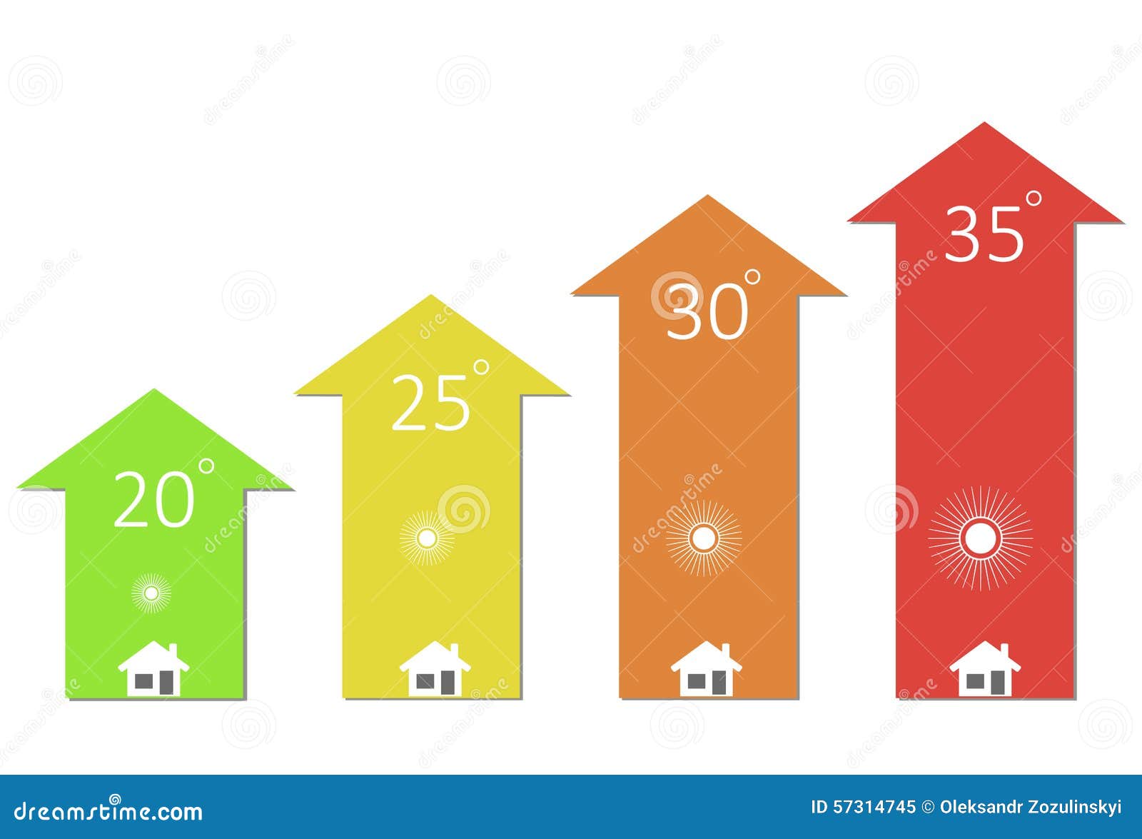 Sun set design elements stock vector. Illustration of natural - 57314745