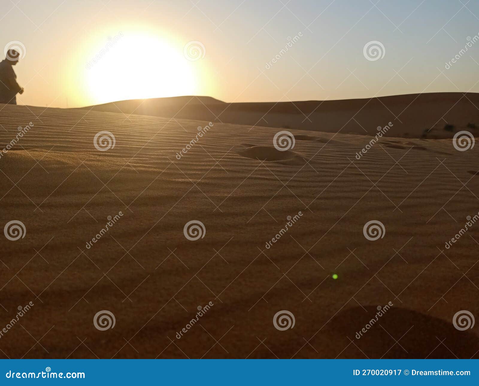 Sun Set in Desort Sofari at Dubai Stock Image - Image of morning, brown ...