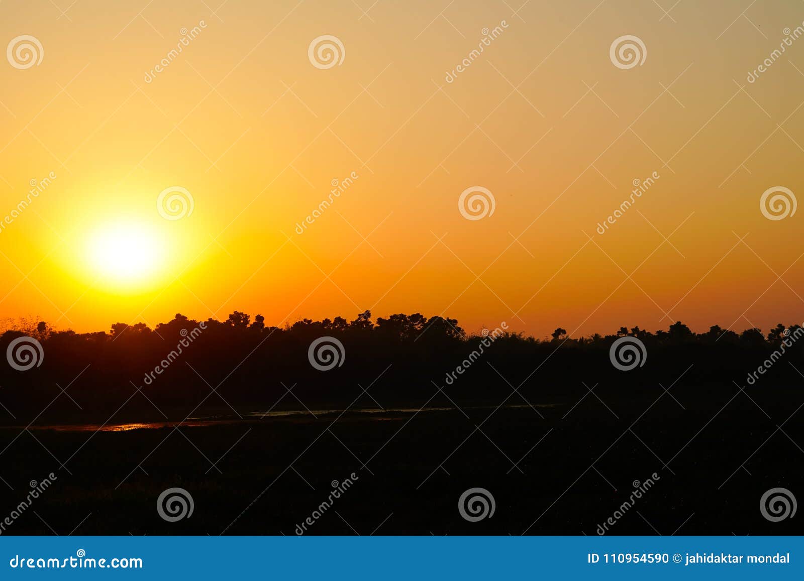 Sun set at evening stock photo. Image of dusk, dawn - 110954590