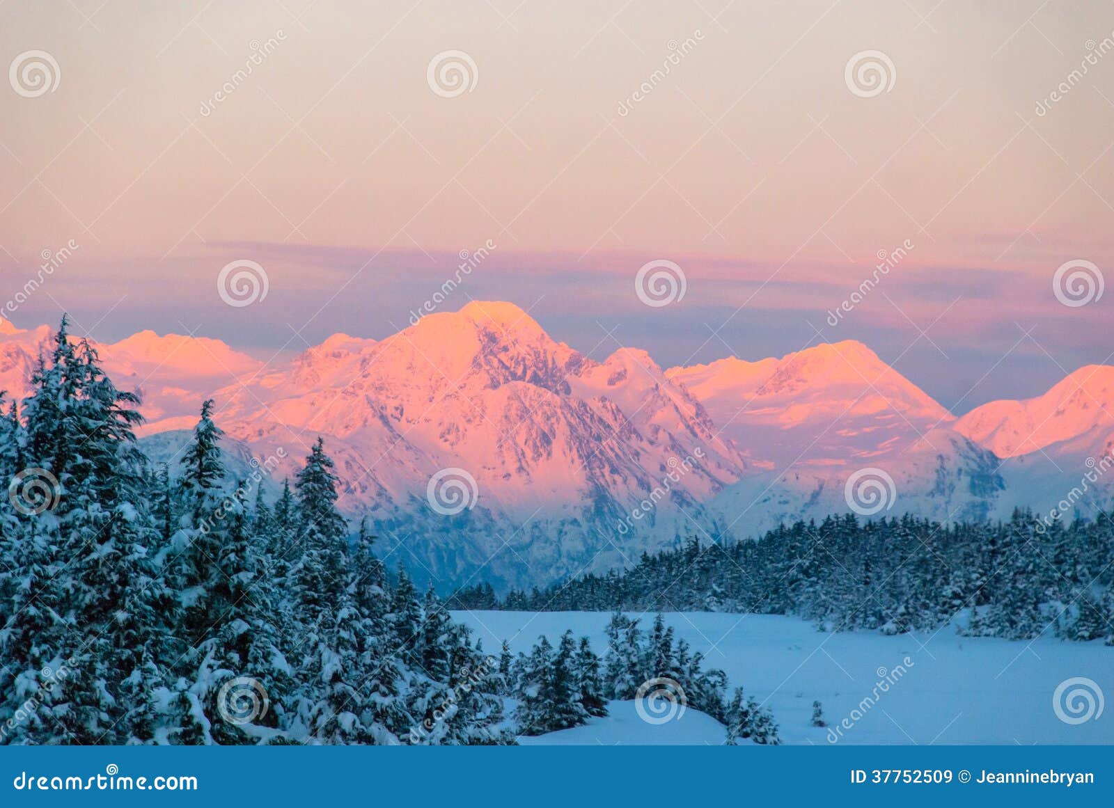 Sun set Over Mountains stock image. Image of evening - 37752509