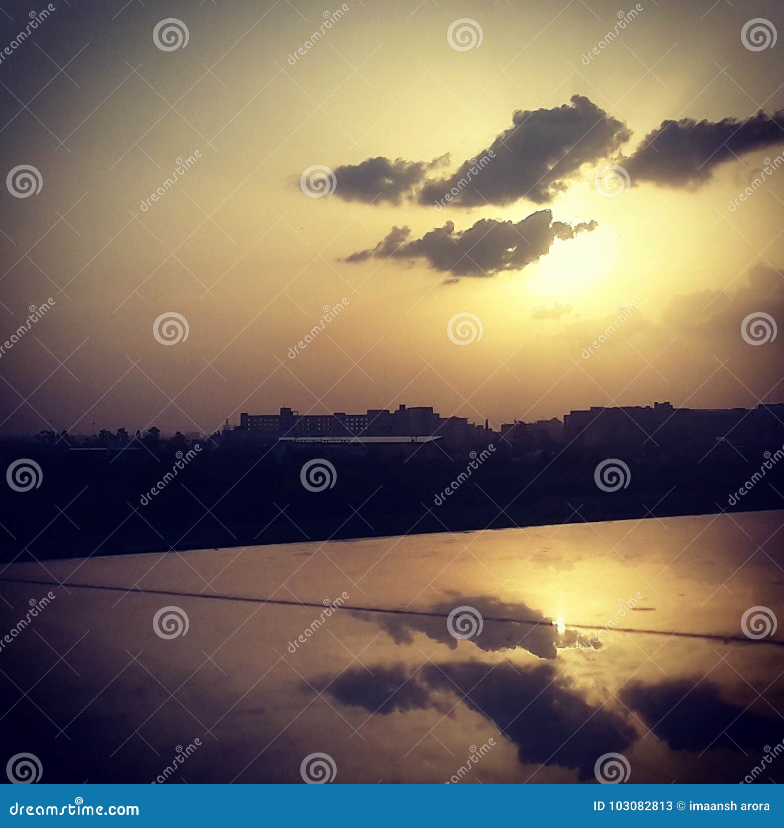 Sun reflection stock image. Image of marble, sunset - 103082813