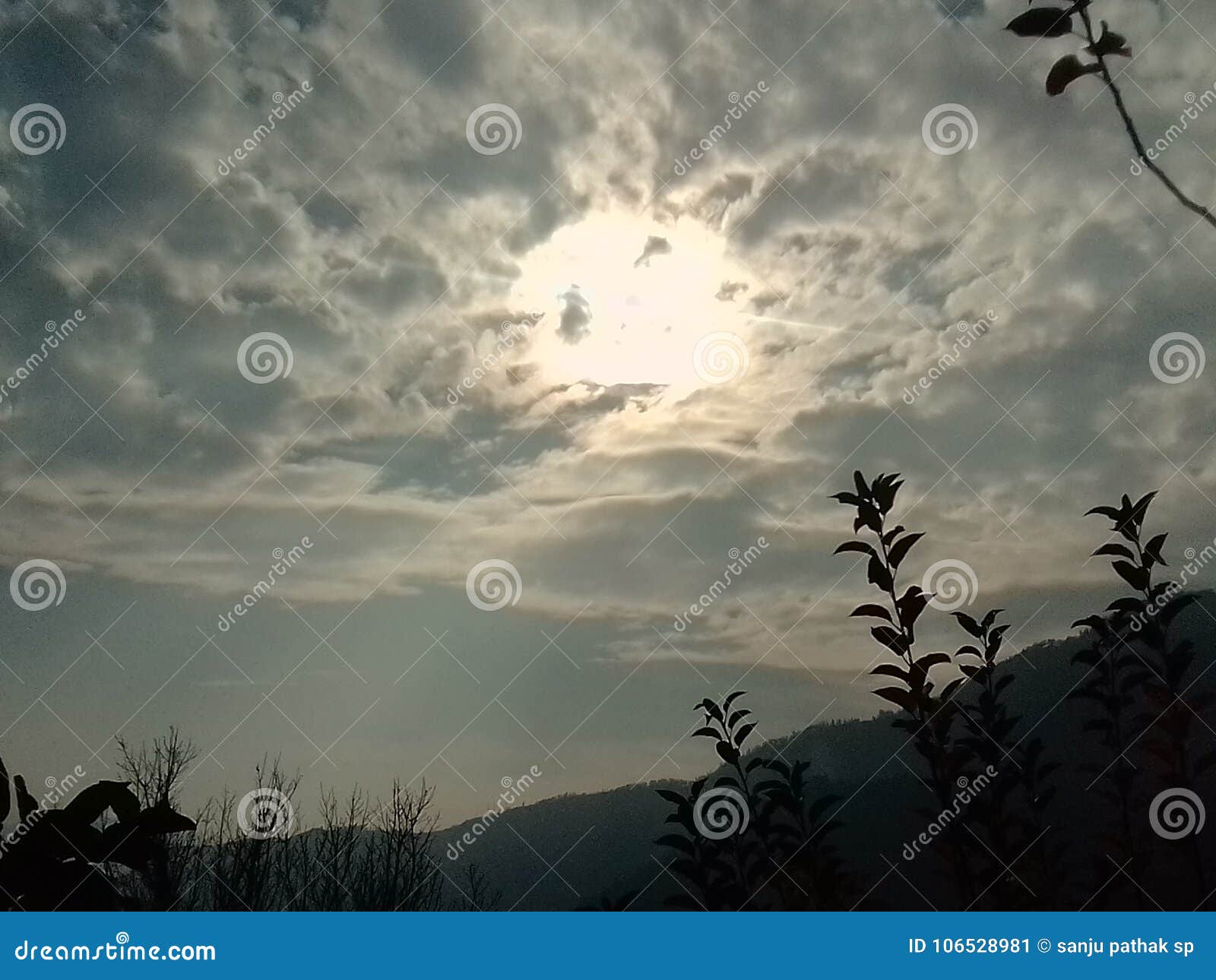 Sun Set Scene stock image. Image of scene, time, evening - 106528981