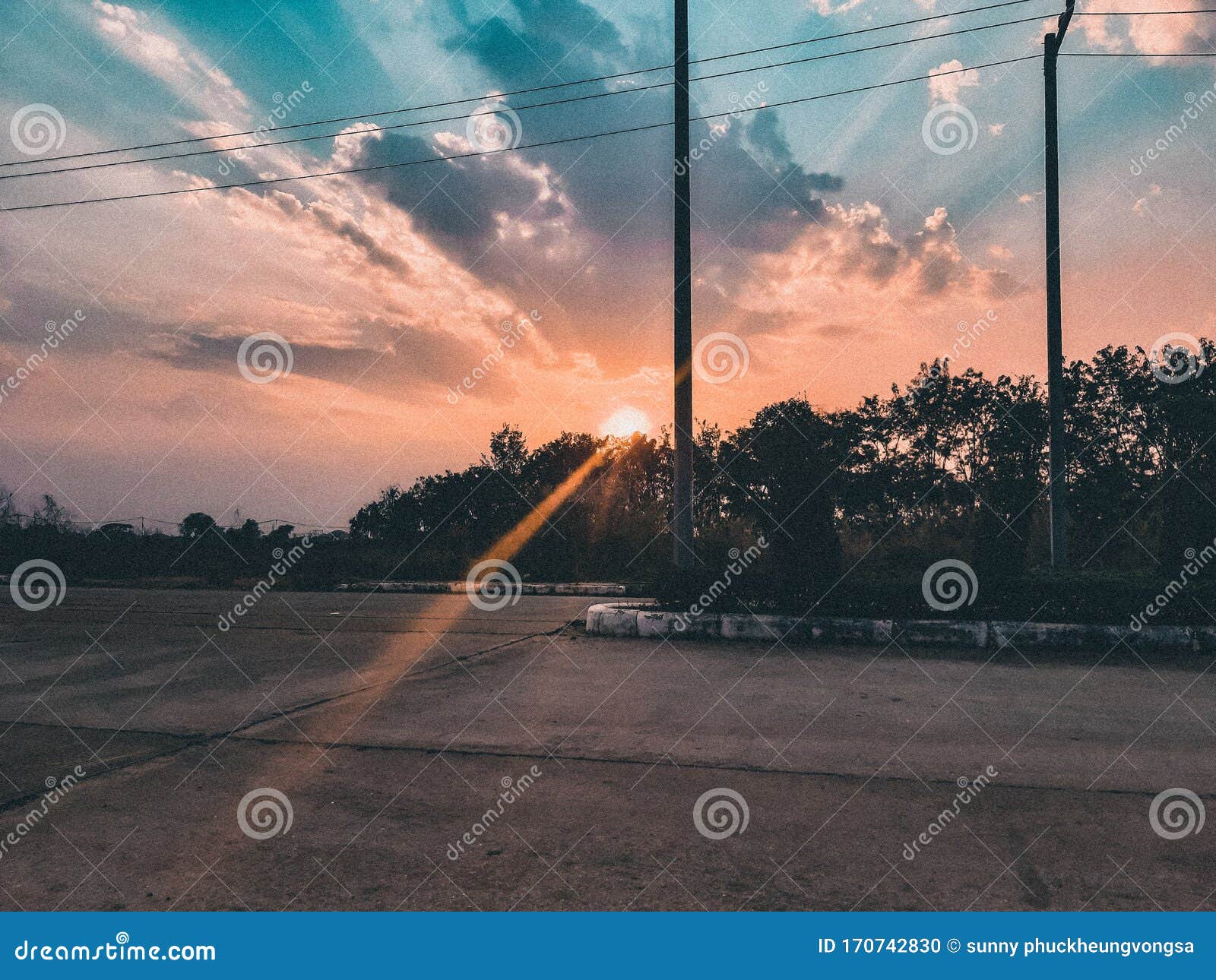 The sun is almost set stock photo. Image of yesterday - 170742830