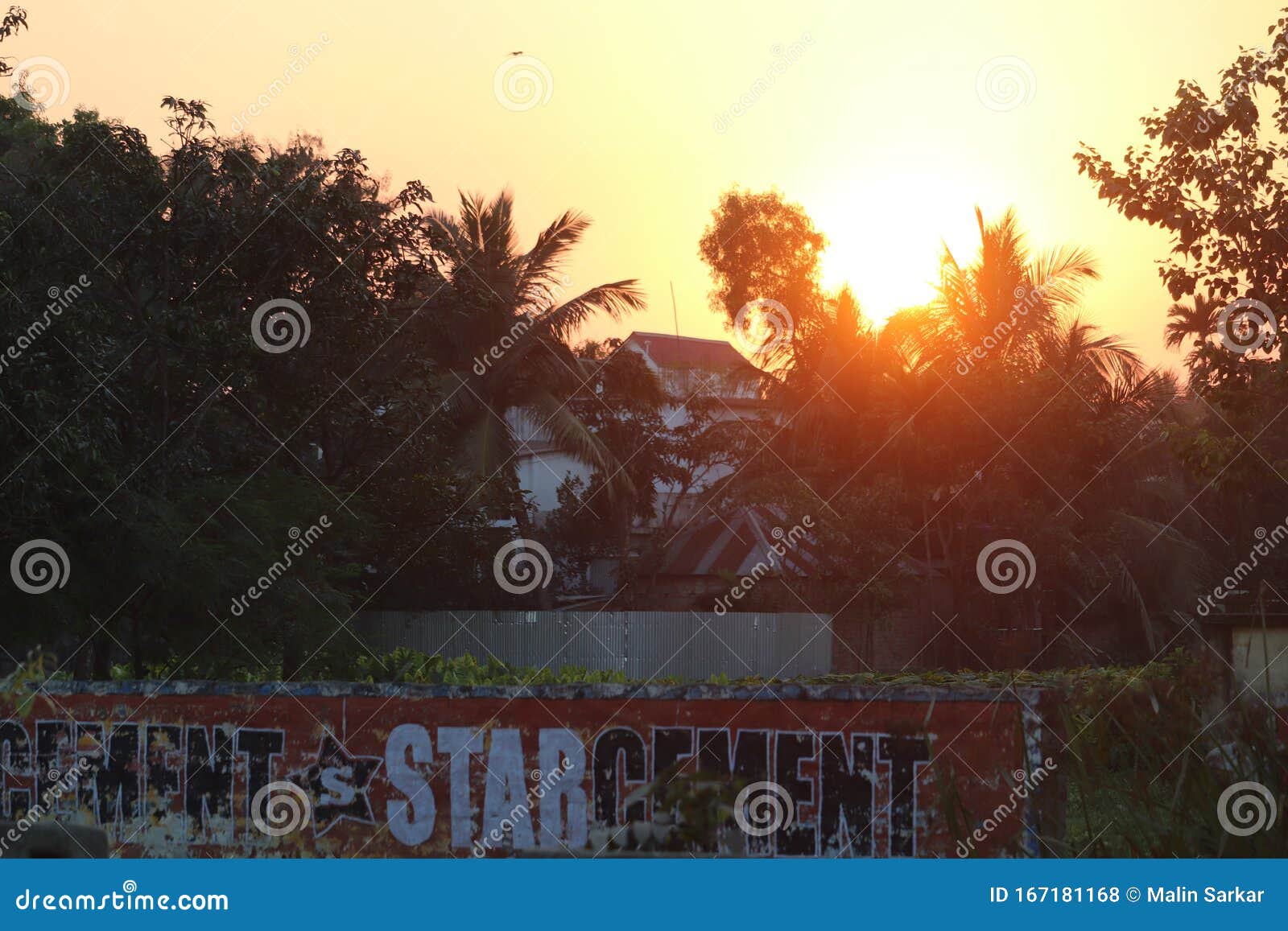 Sun Set Time Capture of Overhead Building Editorial Stock Photo - Image ...